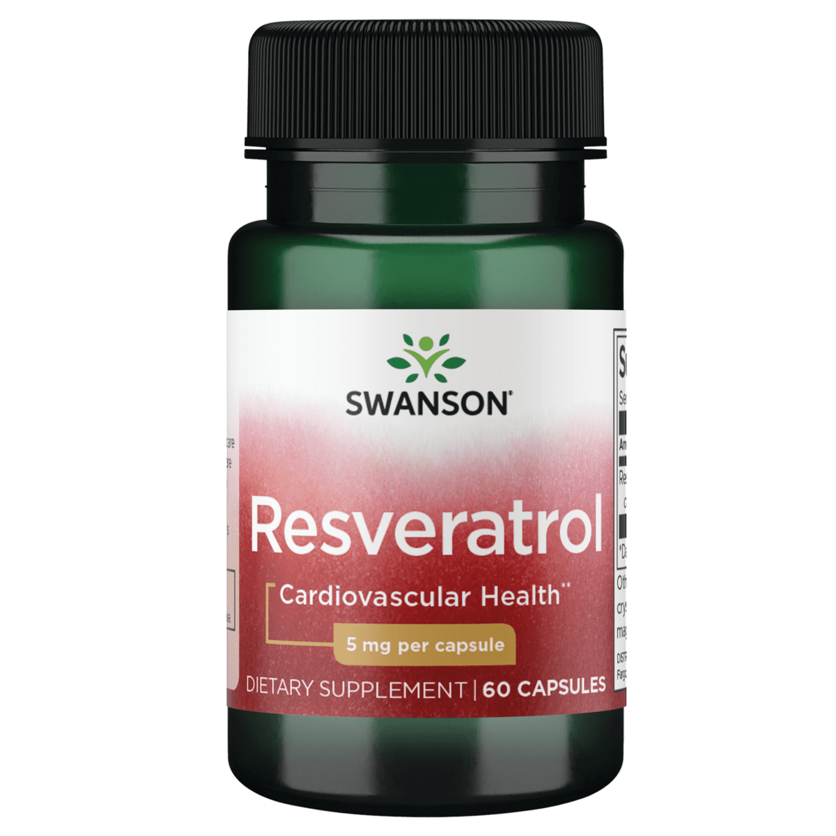 Swanson Resveratrol Polygonum Cuspidatum Extract 5 mg 60 Capsules ...