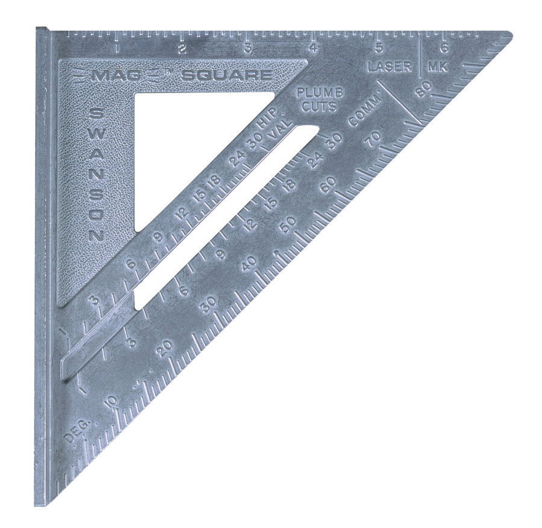 Swanson S0114 Auminum Magnetic 7 inch Speed Square & Swanson Blue Book ...