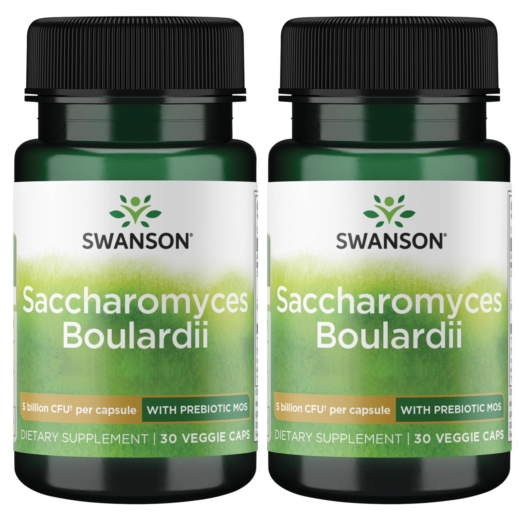 Swanson Saccharomyces Boulardii with Prebiotic Mos 2 Pack - Walmart.com