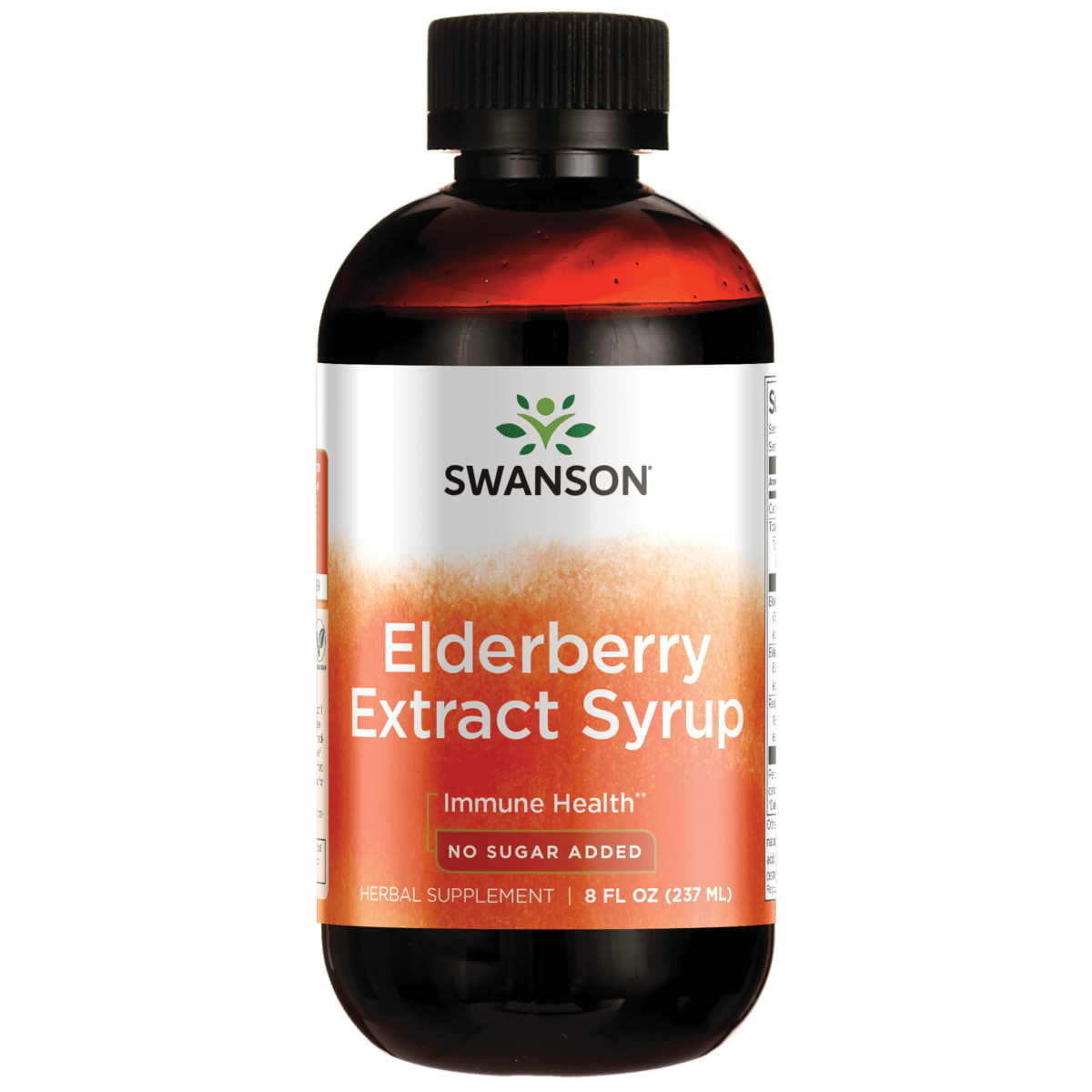 Swanson Sambucus Nigra Black Elderberry Extract Syrup 8 fl oz Liquid ...