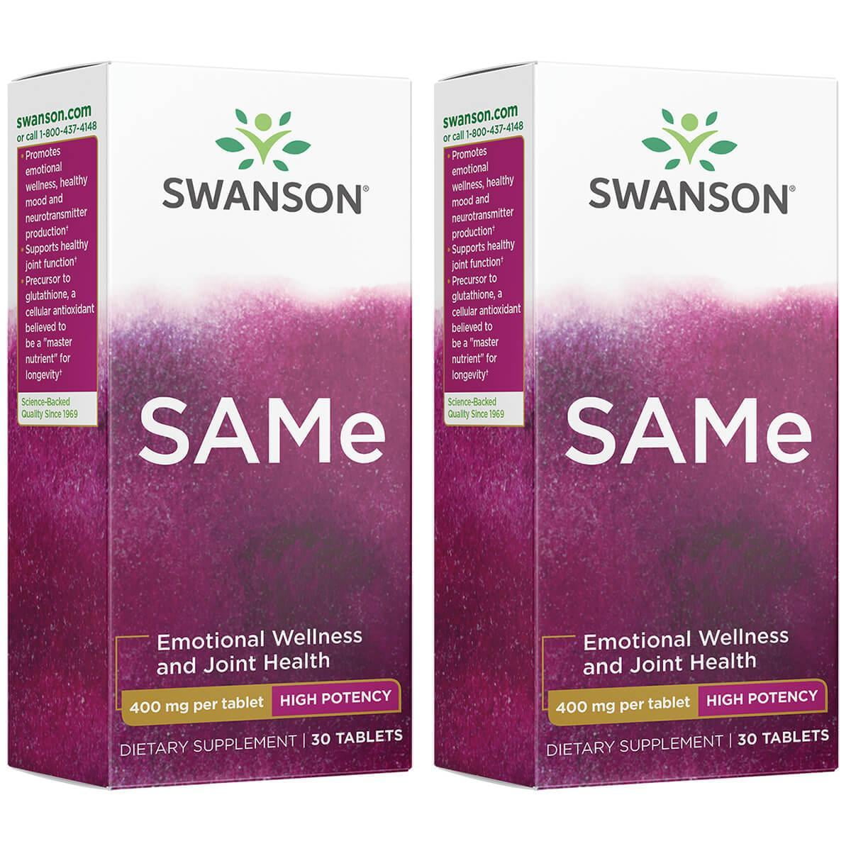 Swanson Same - High Potency 400 mg 30 Tabs 2 Pack - Walmart.com