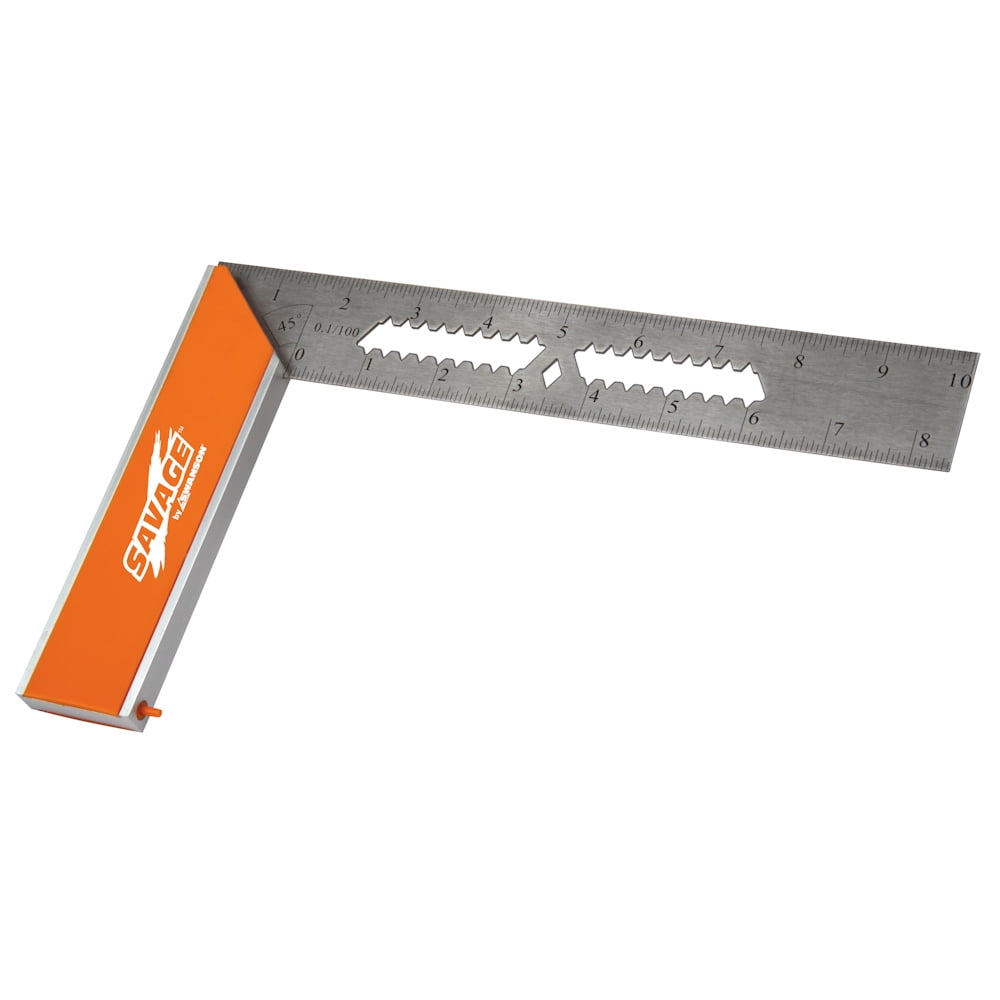 Swanson Savage 10 inch Try Square with Stainless Steel Blade Scribe Bar ...