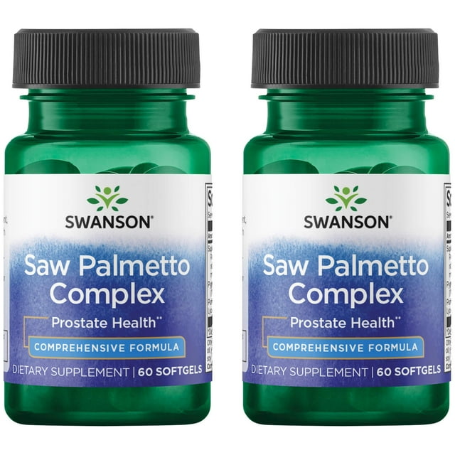 Swanson Saw Palmetto Complex Softgels Supplement for Prostate Health ...