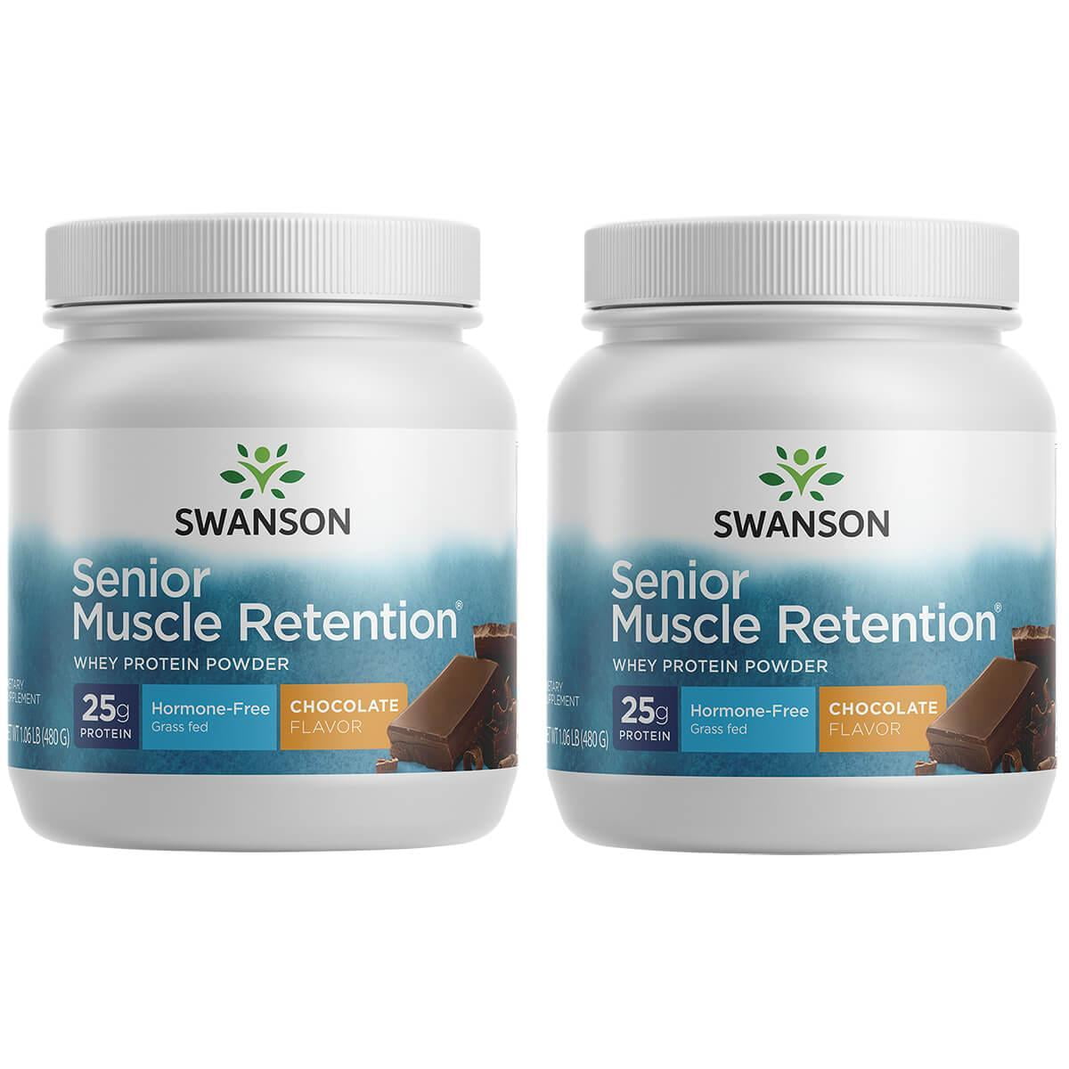 Swanson Senior Muscle Retention Supplement Mix, Whey Protein Powder ...