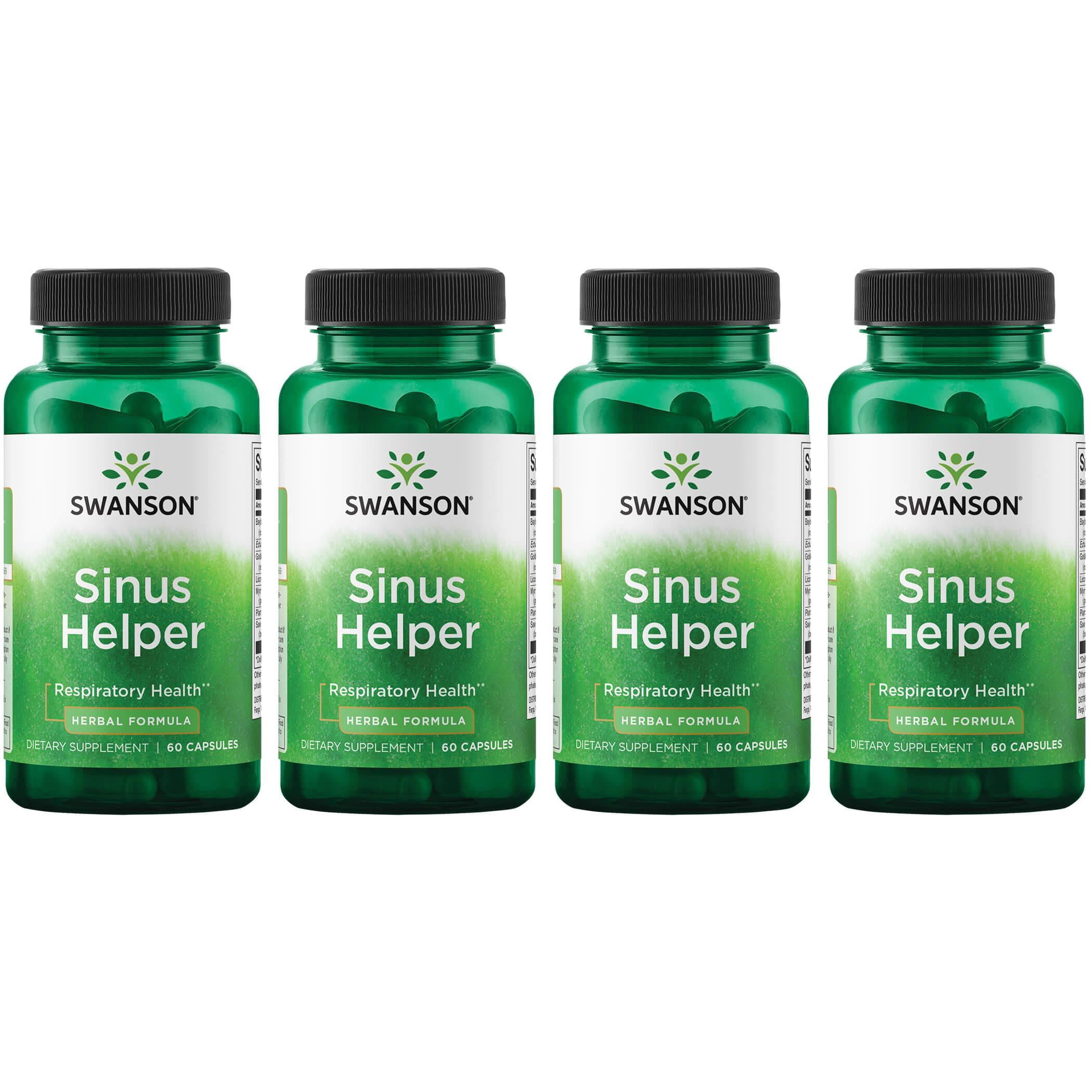 Swanson Sinus Helper 60 Caps 4 Pack - Walmart.com