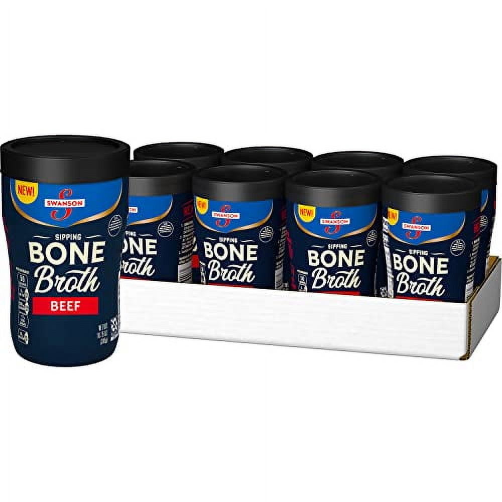Swanson Beef Bone Broth Sipping Cups 10.75 oz Pack of 8 - Walmart.com