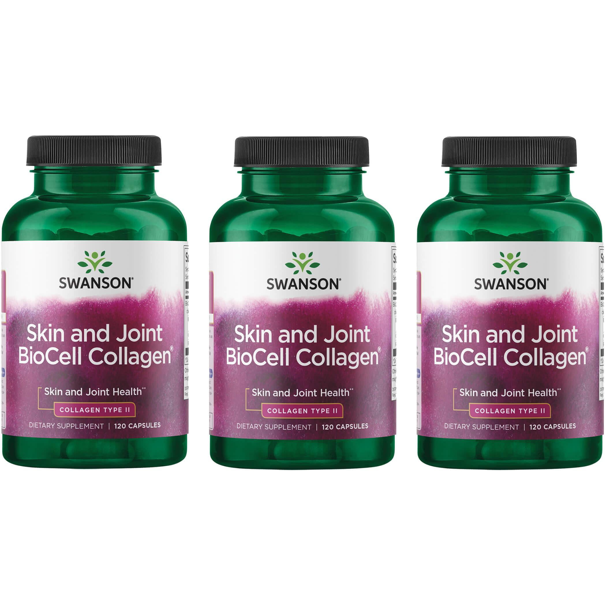 Swanson Skin and Joint Biocell Collagen - Collagen Type Ii 3 Pack ...