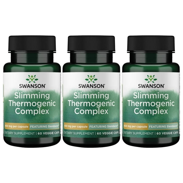 Swanson Slimming Thermogenic Complex - Featuring Slendacor 3 Pack ...