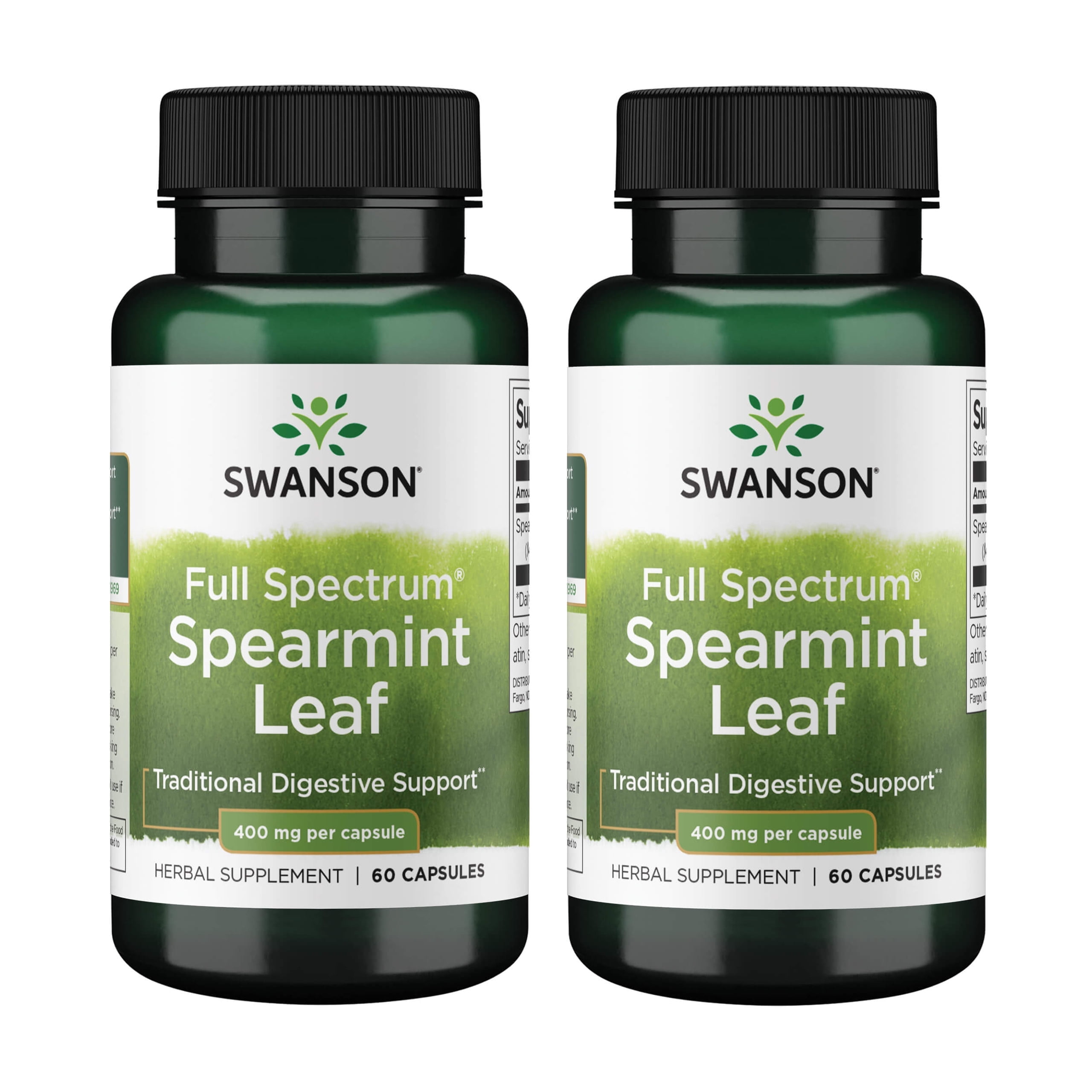 Swanson, Spearmint Leaf Herbal Supplement, 60 Capsules, Full Spectrum ...