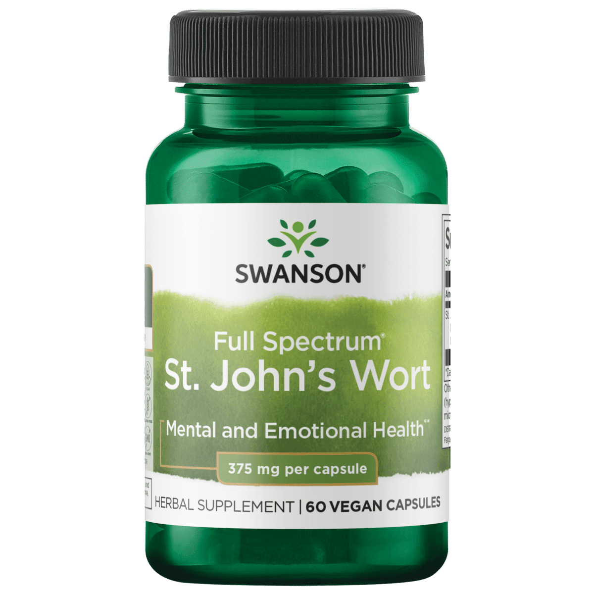 Swanson St. John's Wort 375mg, 60 Capsules, Mood Support ...