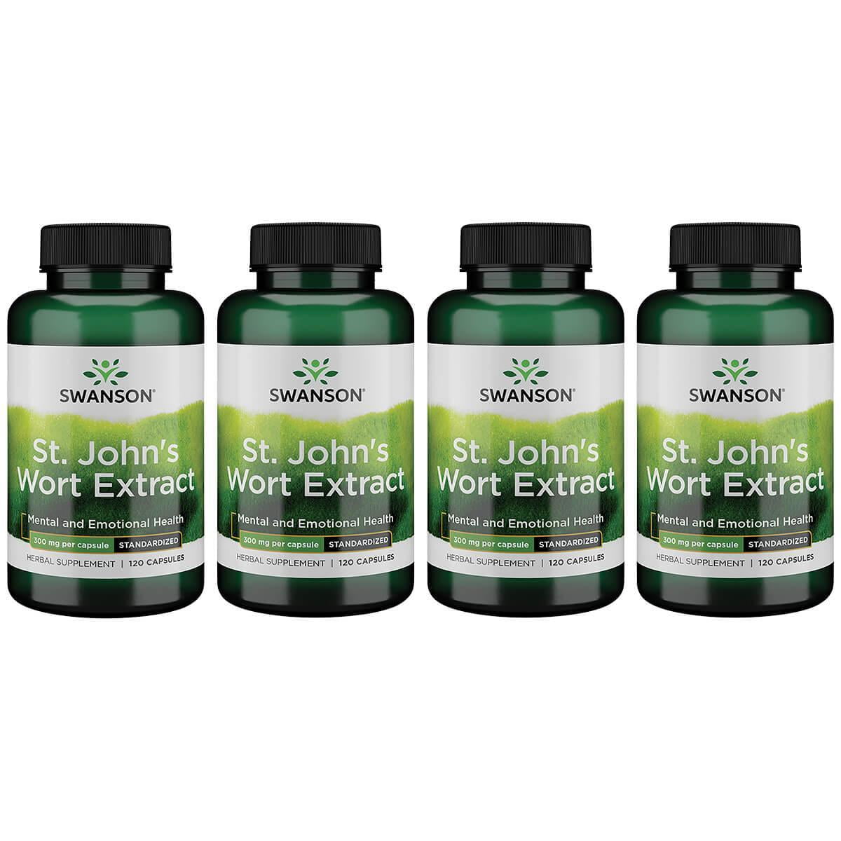 Swanson St. John's Wort Extract - Standardized 300 mg Herbal Supplement ...