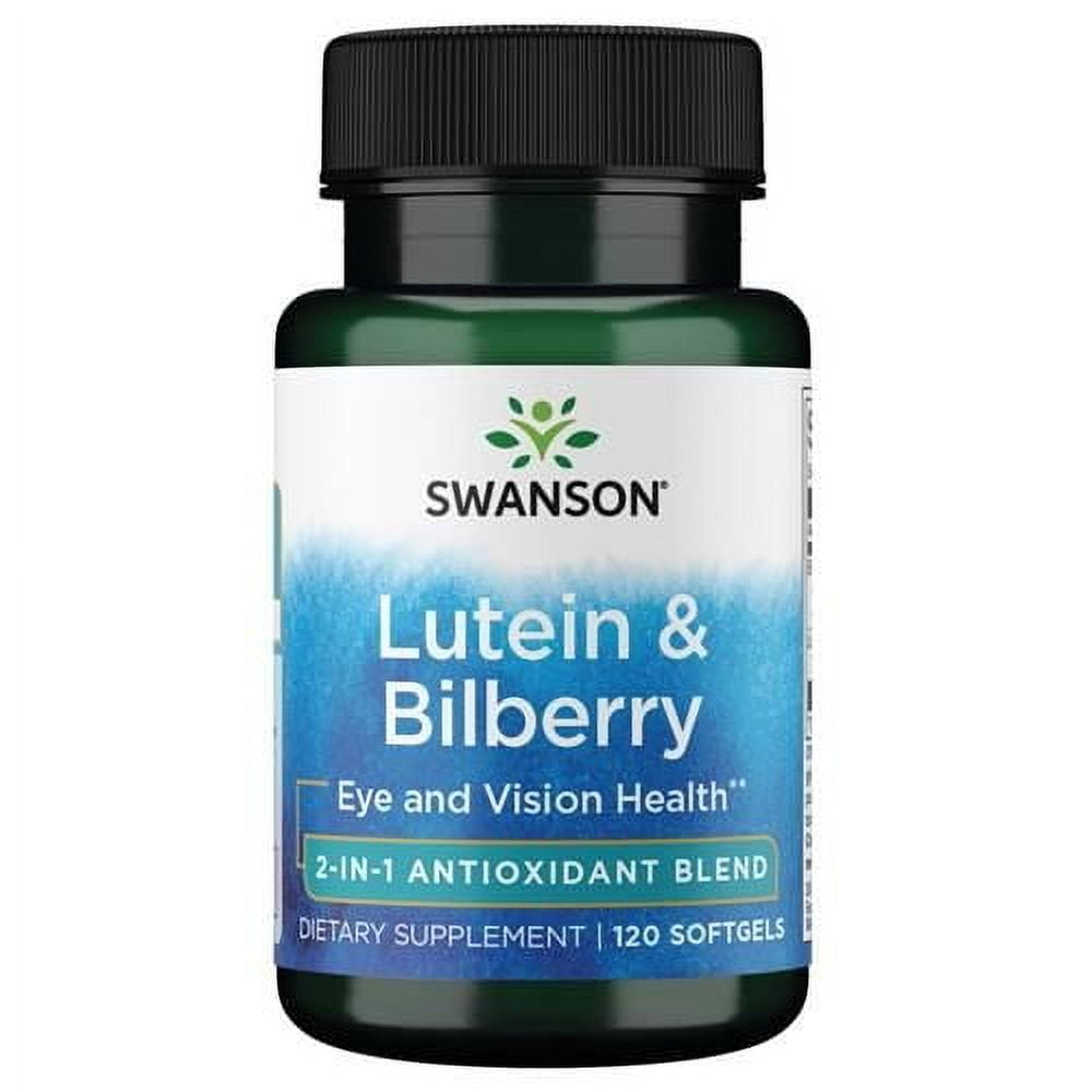 Swanson Standardized Lutein & Bilberry - Natural Supplement Promoting ...