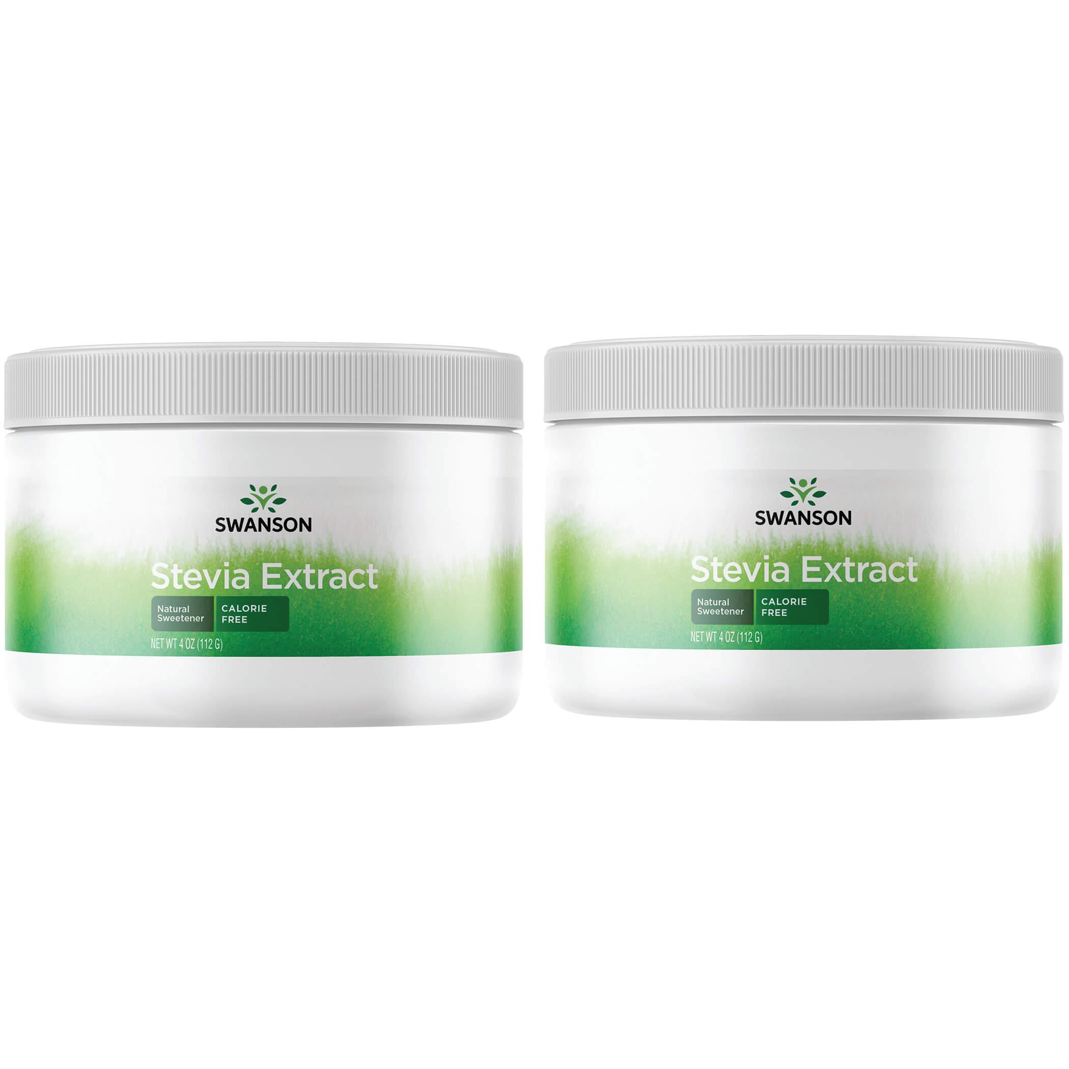 Swanson Stevia Extract Powder - Calorie Free 4 oz Pwdr 2 Pack - Walmart.com