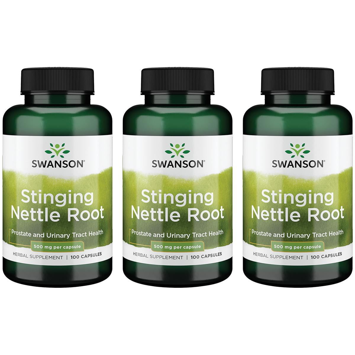 Swanson Stinging Nettle Root 500 mg Herbal Supplement Capsules, 100 ...