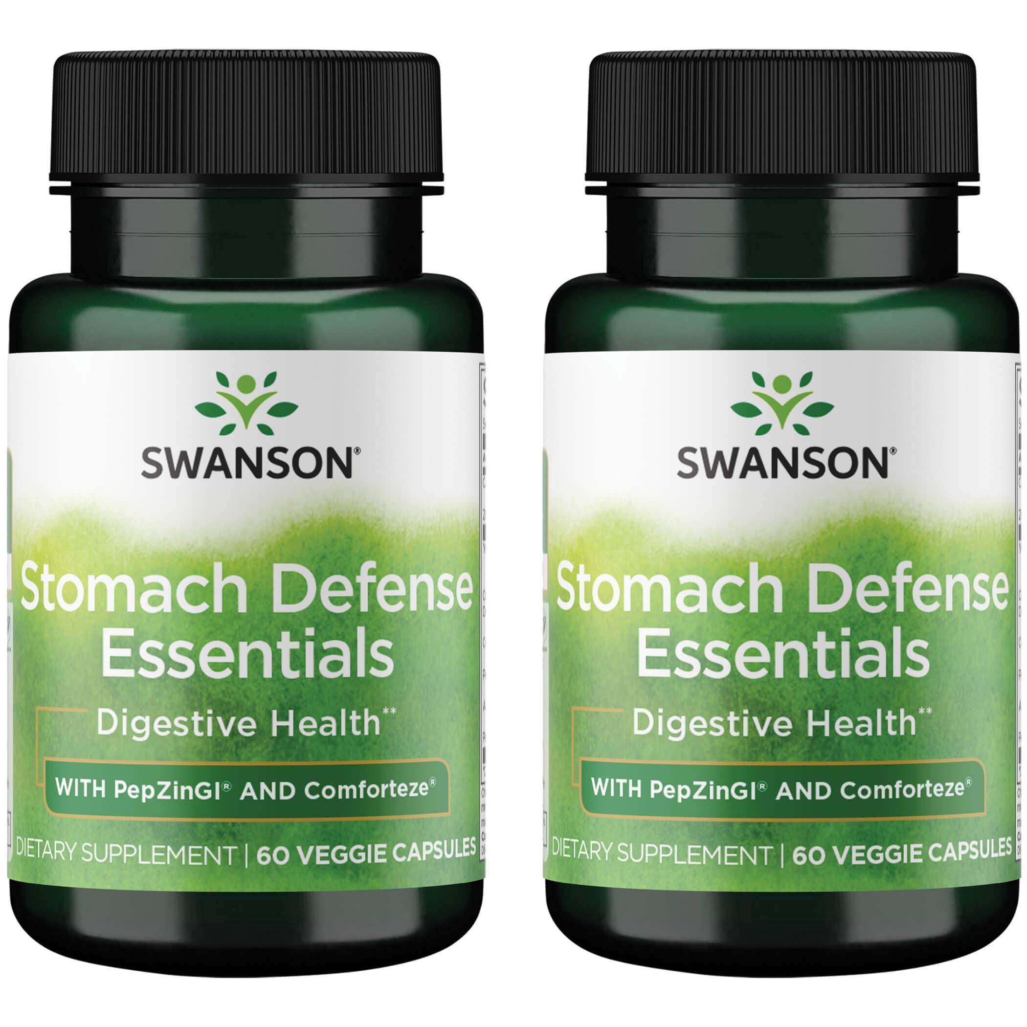 Swanson Stomach Defense Essentials, Digestion Supplement with Pepzingi ...