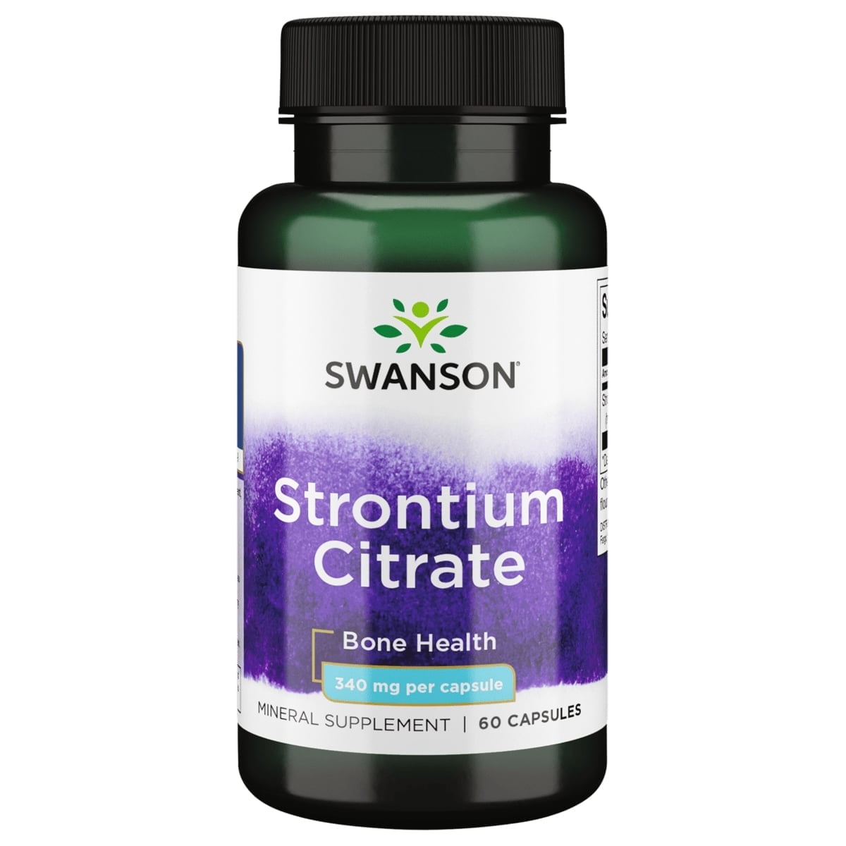 Swanson, Strontium Citrate 340 Milligrams, Bone Health Supplement, 60 ...