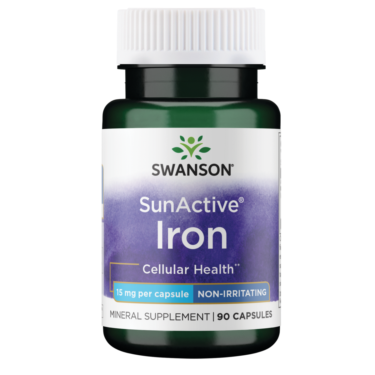 Swanson Sunactive Non-Irritating Iron 15 mg 90 Capsules - Walmart.com