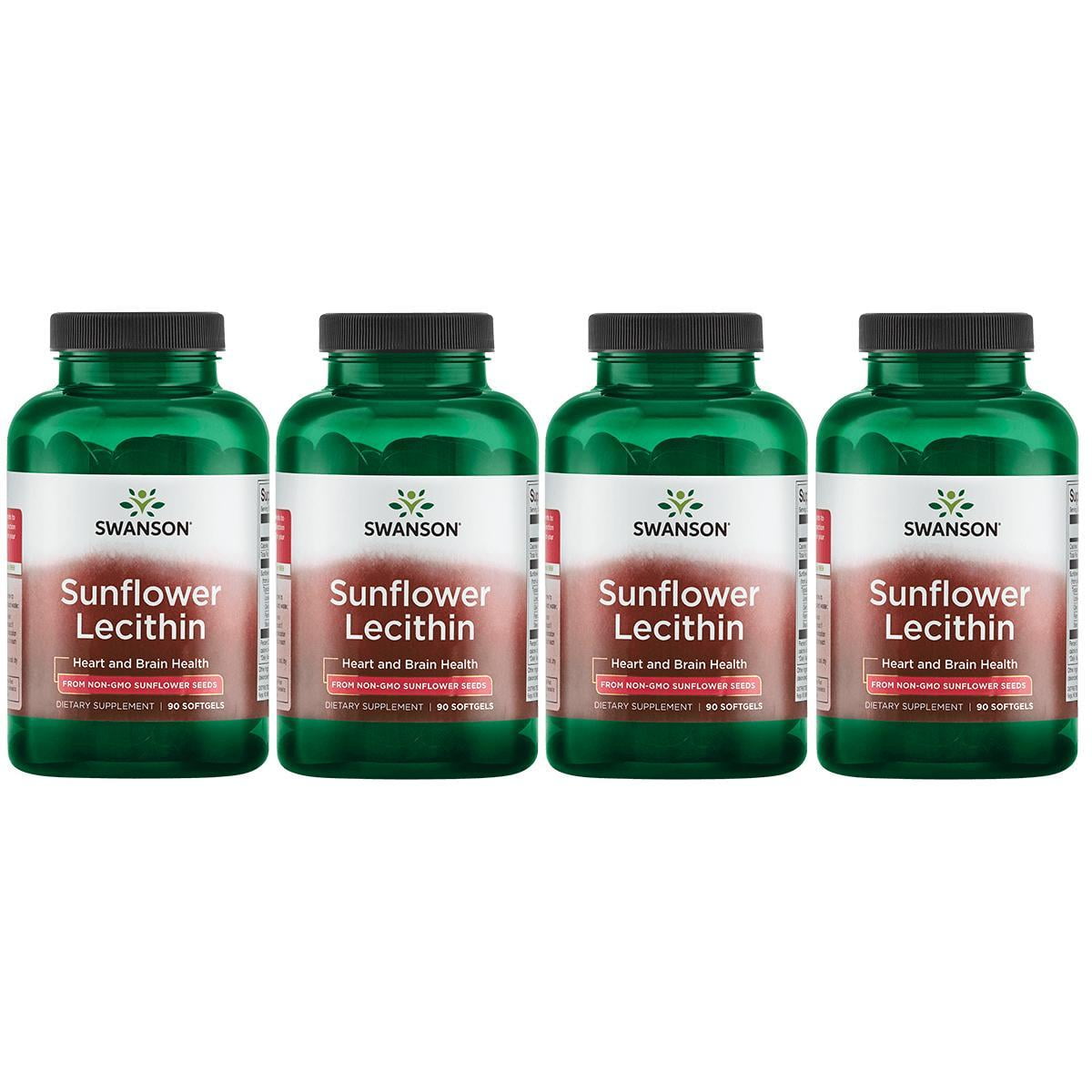 Swanson Non-GMO Sunflower Lecithin Supplement, 1,200 mg Vitamins from ...