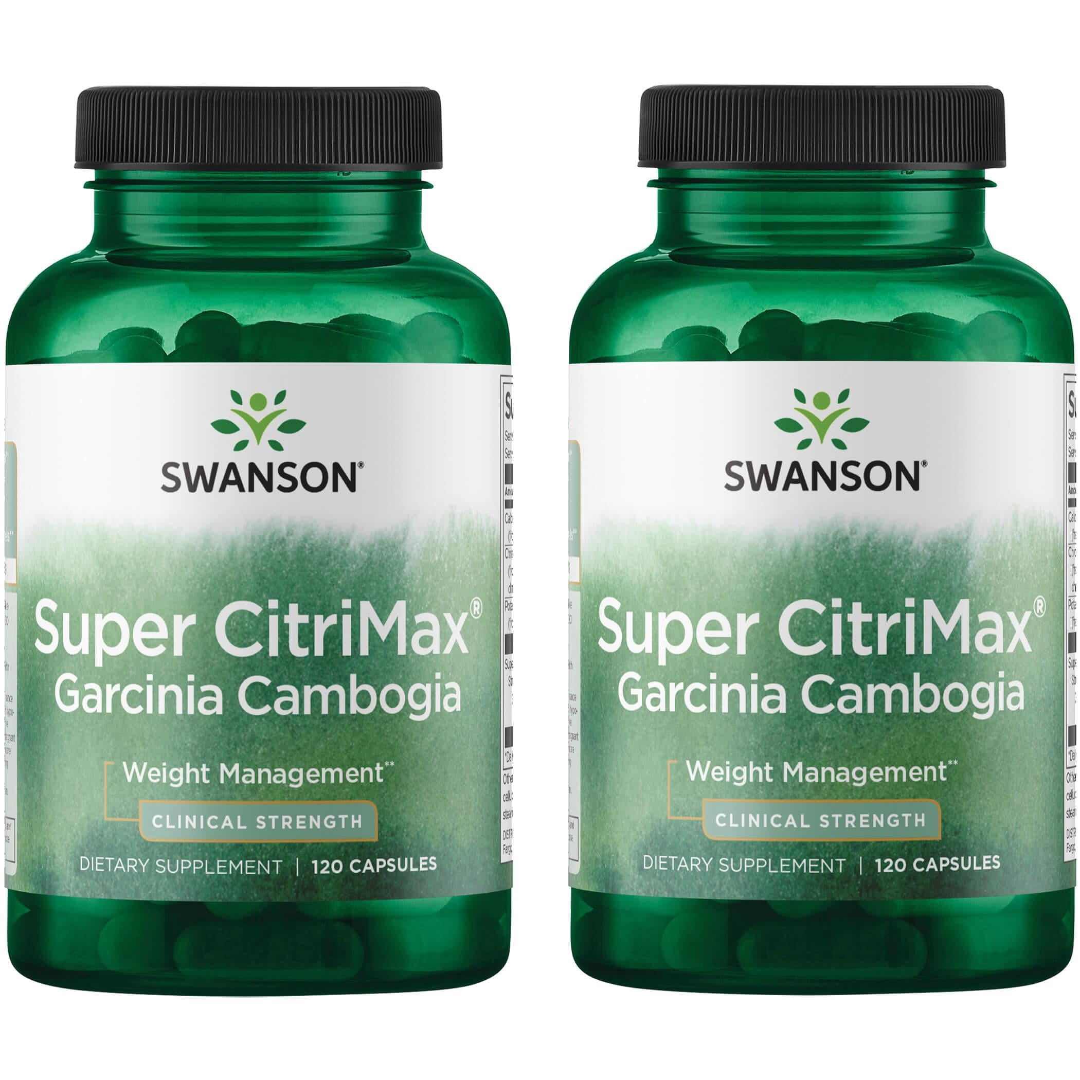 Swanson Super Citrimax Garcinia Cambogia 120 Caps 2 Pack - Walmart.com