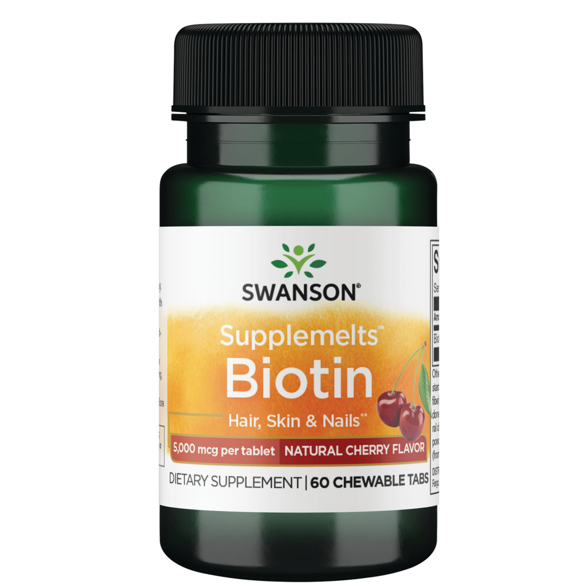 Swanson Supplemelts Biotin 5,000 Mcg 60 Chewable Tablets - Walmart.com