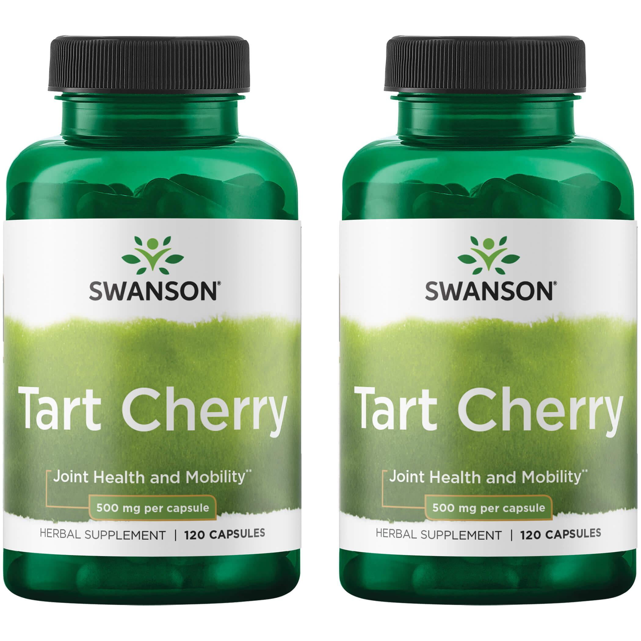 Swanson Tart Cherry 500 mg 120 Caps 2 Pack - Walmart.com
