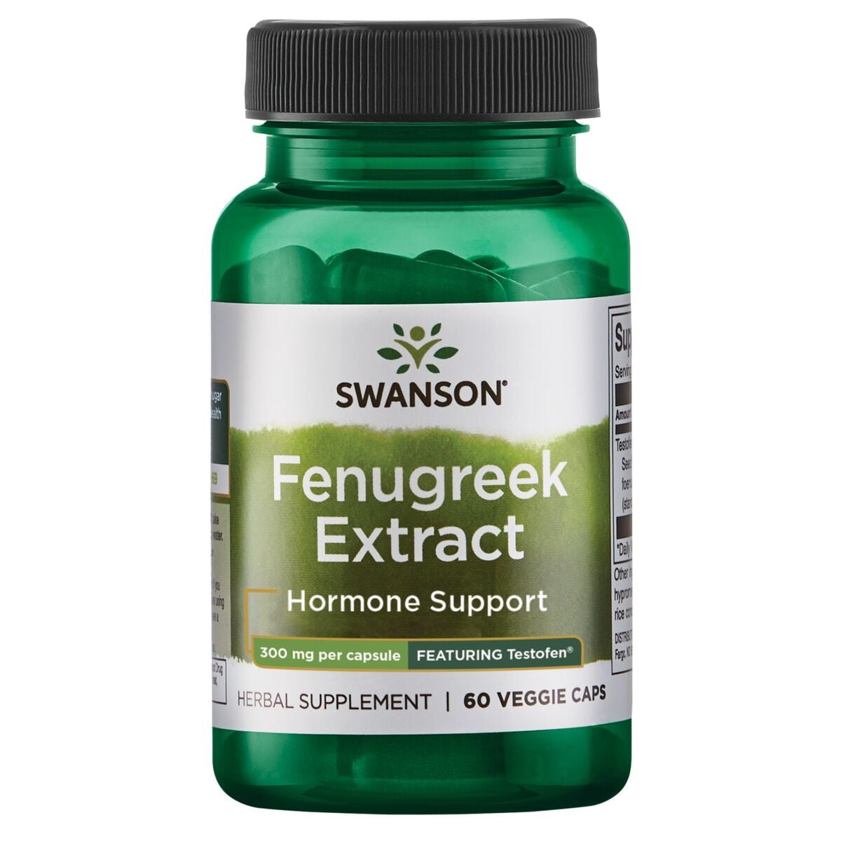 Swanson Testofen Fenugreek Extract, Ayurvedic Herbal Supplement, 60 ...