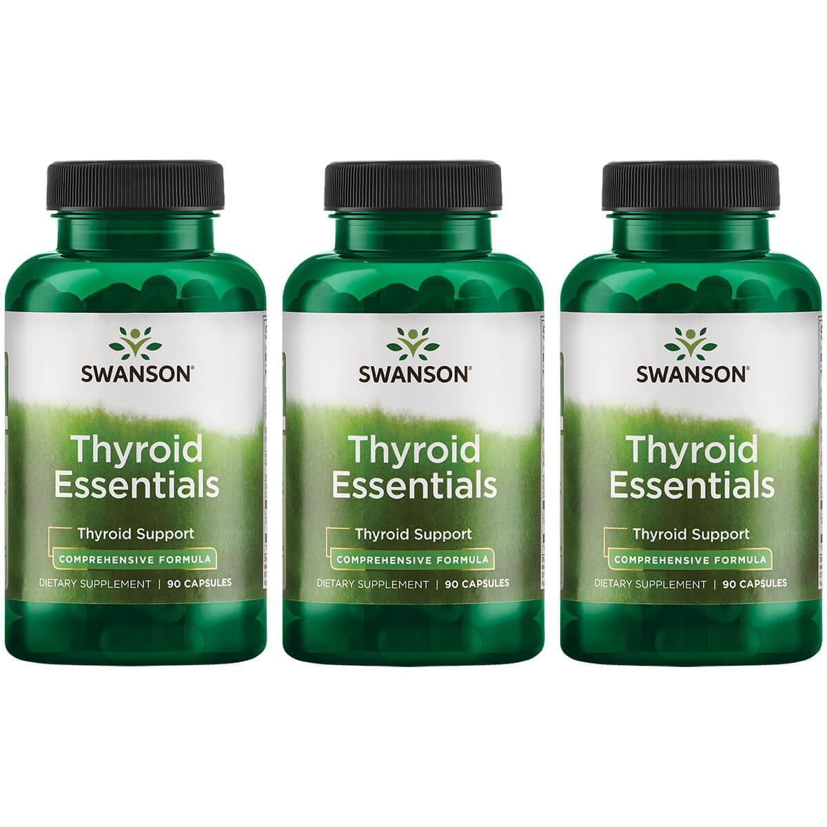 Swanson Thyroid Essentials - Comprehensive Formula 90 Caps 3 Pack - Walmart.com