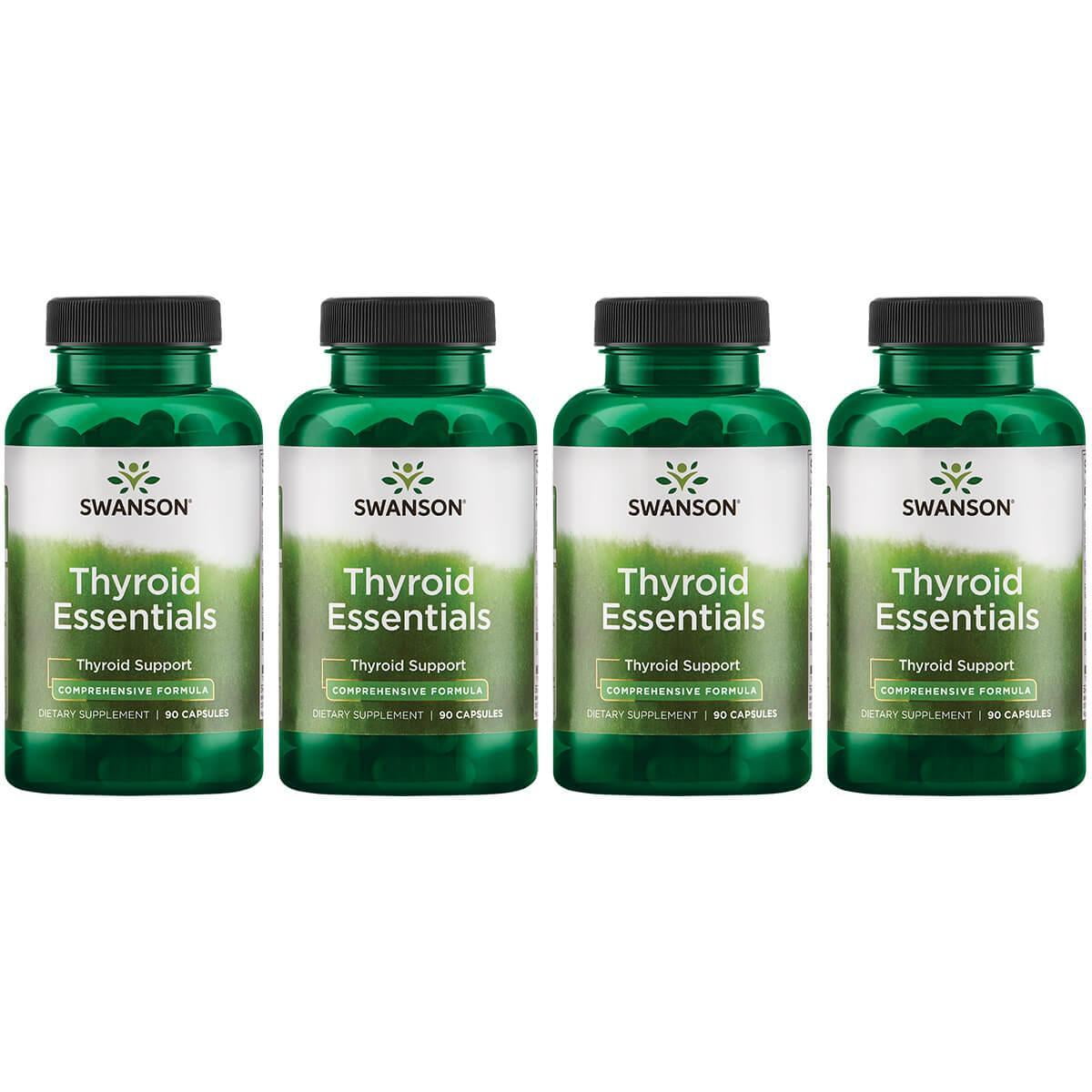 Swanson Thyroid Essentials - Comprehensive Formula 90 Caps 4 Pack - Walmart.com