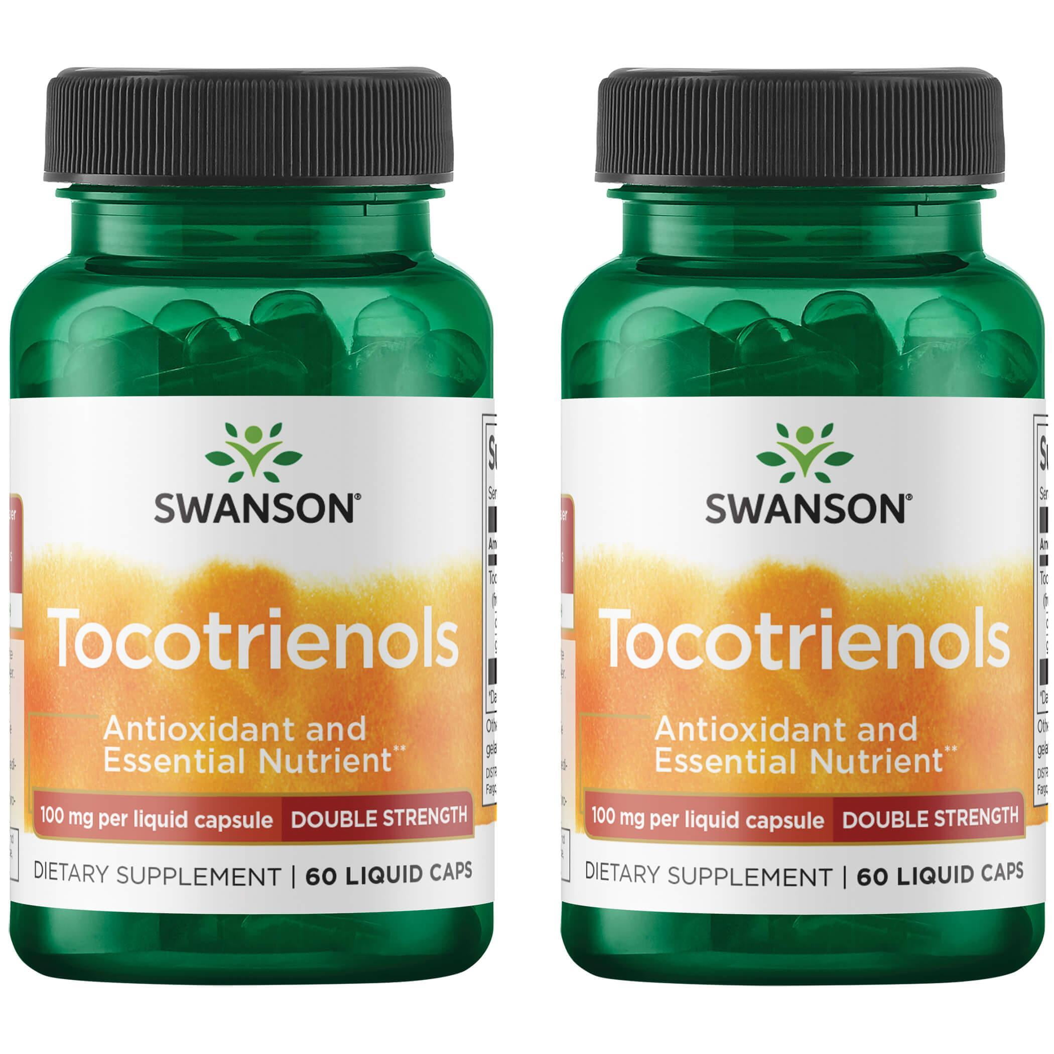 Swanson Double-Strength Tocotrienols, 100mg, 60 Liq Caps, 2 Pack ...