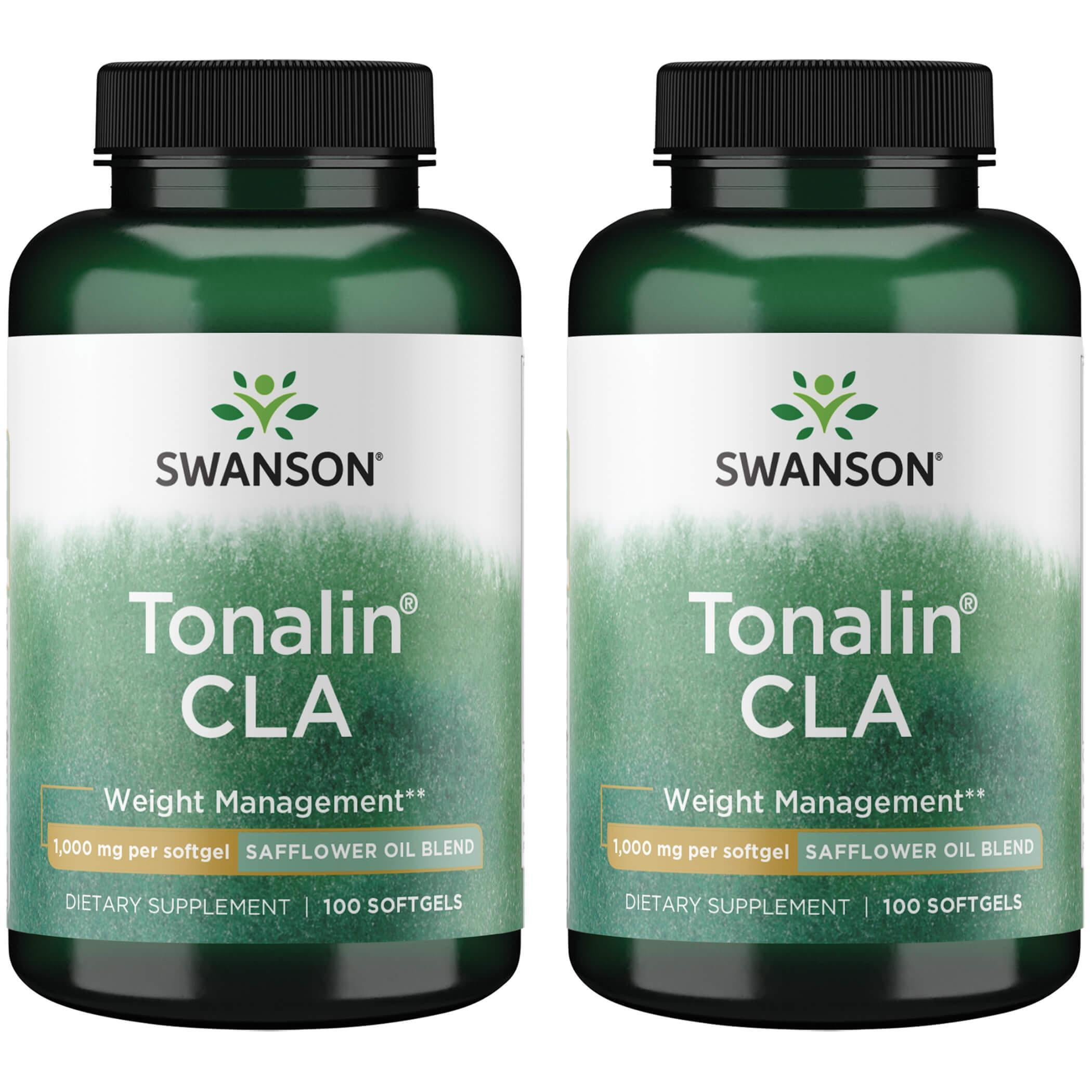 Swanson Tonalin Cla - Safflower Oil Blend 1,000 mg 100 Sgels 2 Pack ...
