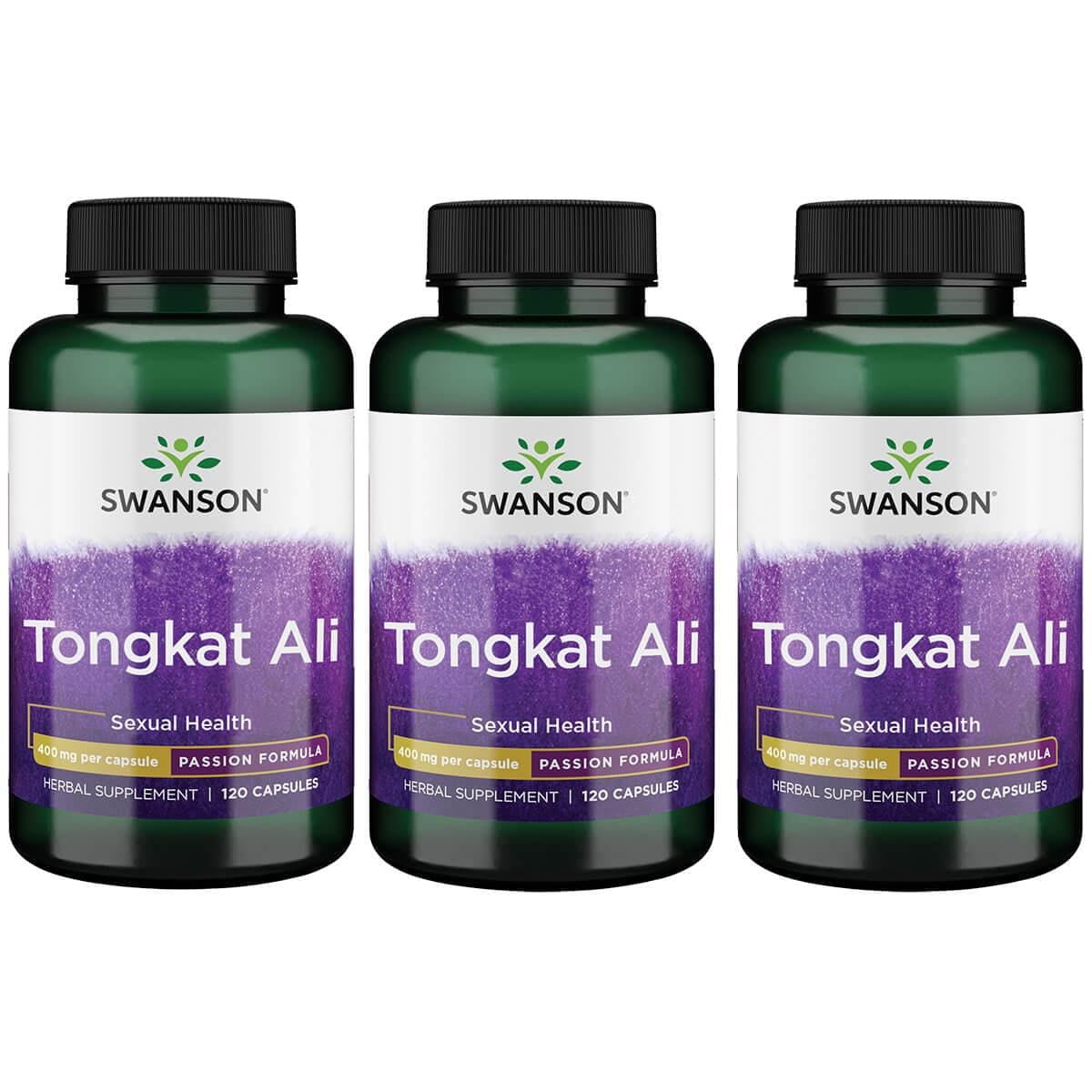 Swanson Tongkat Ali 400 mg 120 Caps 3 Pack - Walmart.com