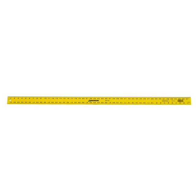 Swanson Tool Co 48 inch Bright Yellow Aluminum Straight Edge Ruler ...