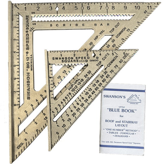 Swanson Tool Co Value Pack Includes 1 each Solid Aluminum 7 inch and 12 ...