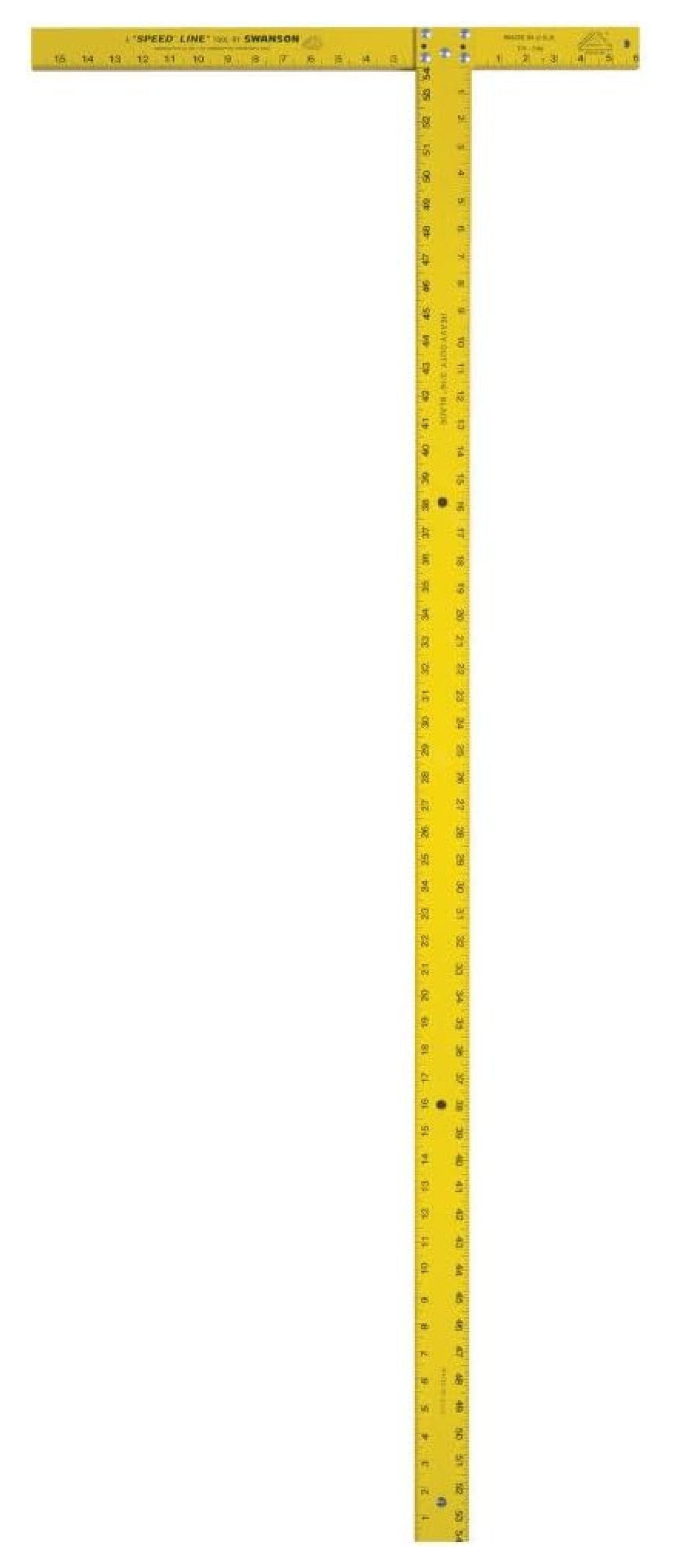 Swanson Tool TD540 Wallboard Square 54-Inch (Aluminum and Yellow ...