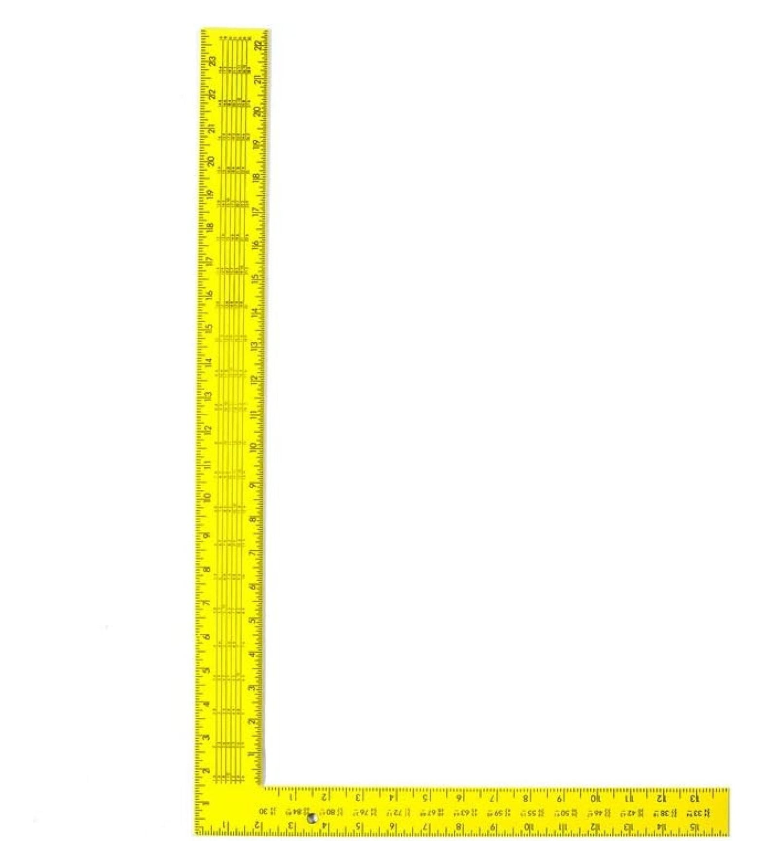 Swanson Tool TS154 Steel Rafter Square 16-Inch X 24-Inch (Yellow with ...