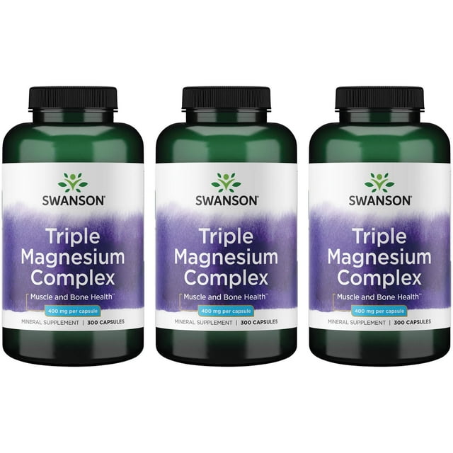 Swanson Triple Magnesium Complex, Anxiety Support, Promotes Restful ...