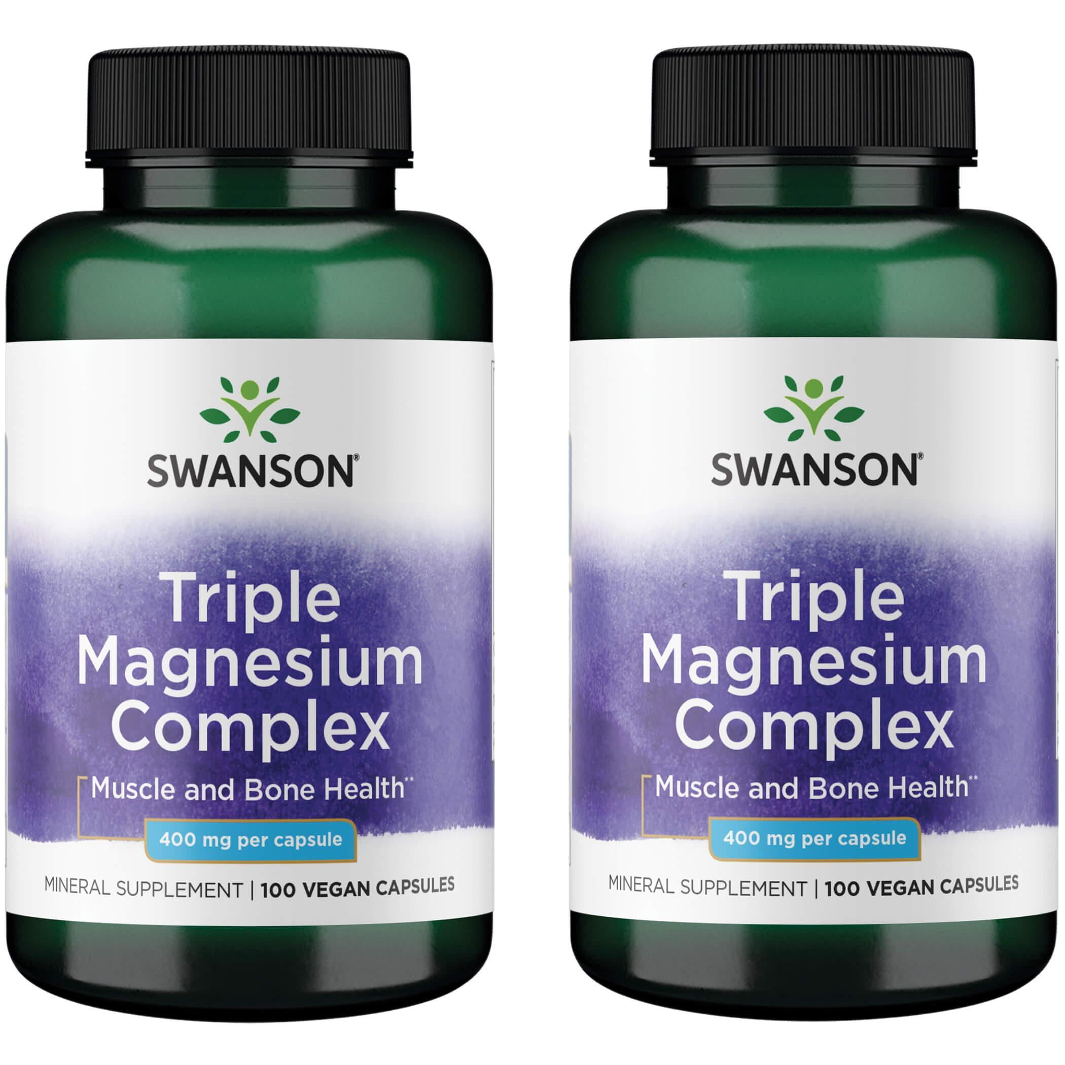 Swanson Triple Magnesium Complex - Mineral Supplement - Natural Support ...