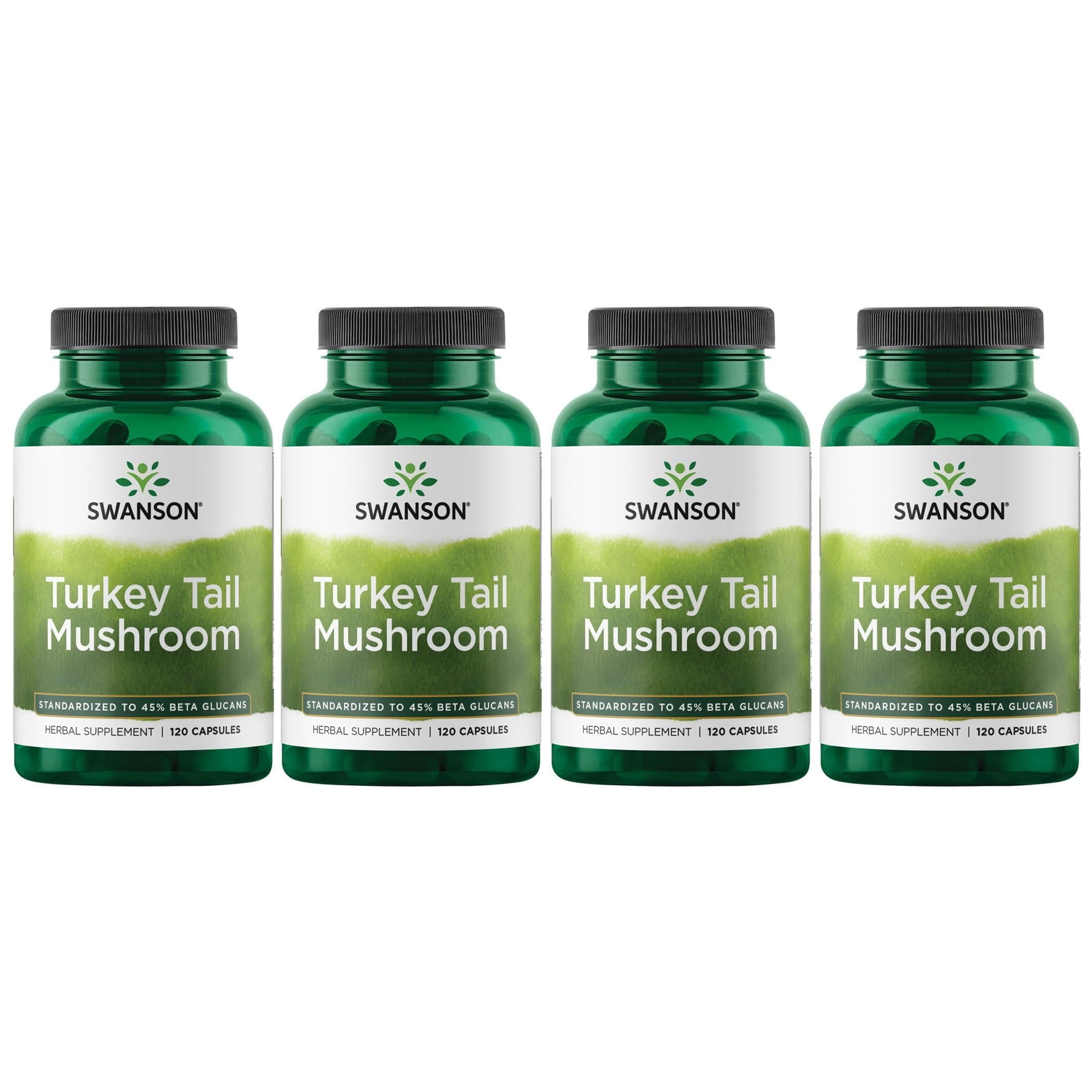 Swanson Turkey Tail Mushroom - Herbal Supplement Promoting Immune ...