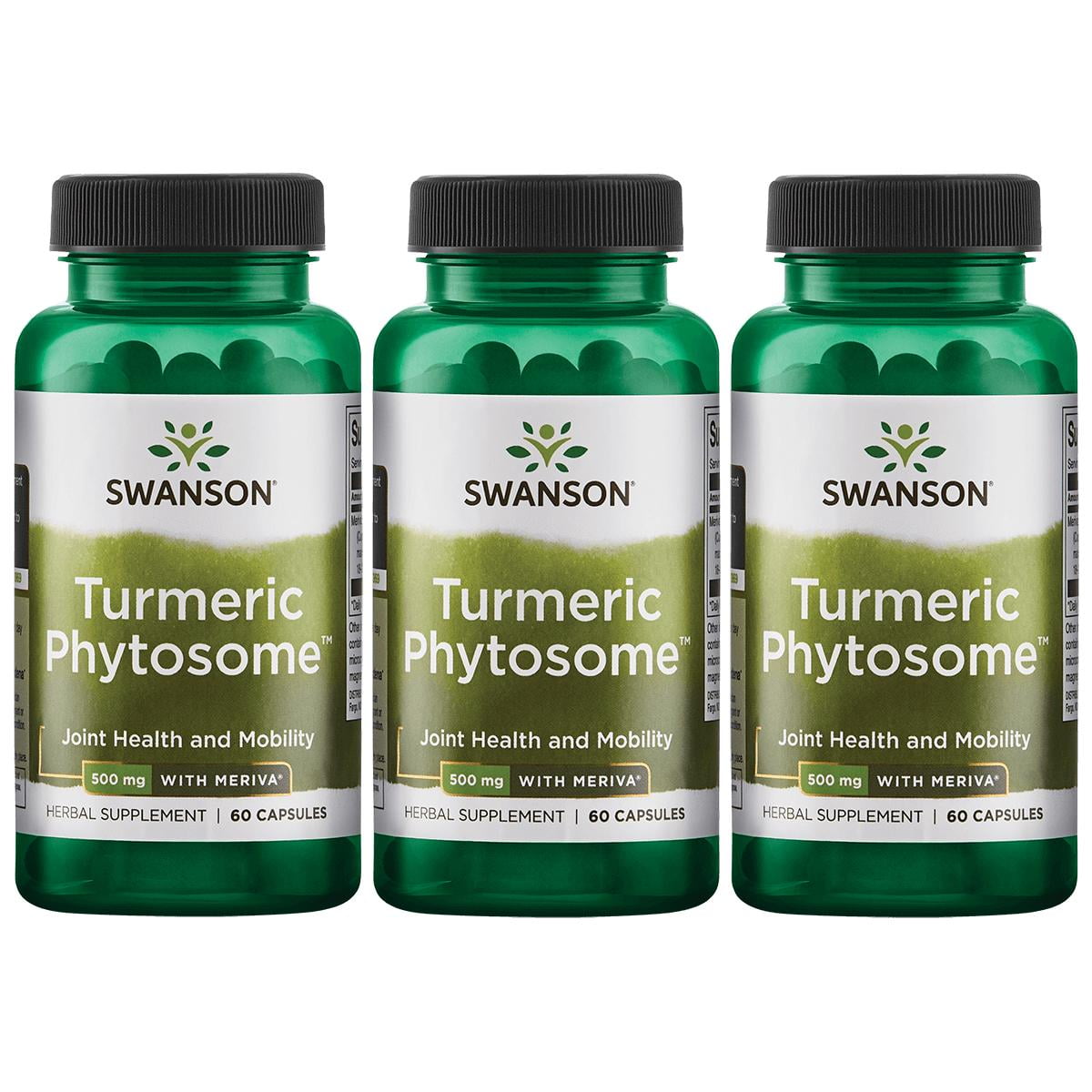 Swanson Turmeric Phytosome with Meriva 500 mg 60 Caps 3 Pack - Walmart.com