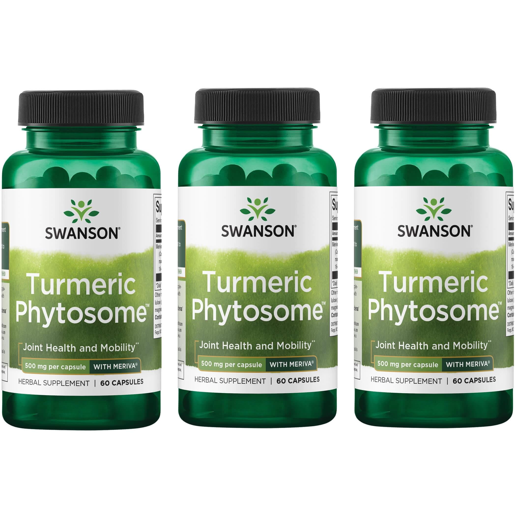 Swanson Turmeric Phytosome with Meriva 500 mg 60 Caps 3 Pack - Walmart.com