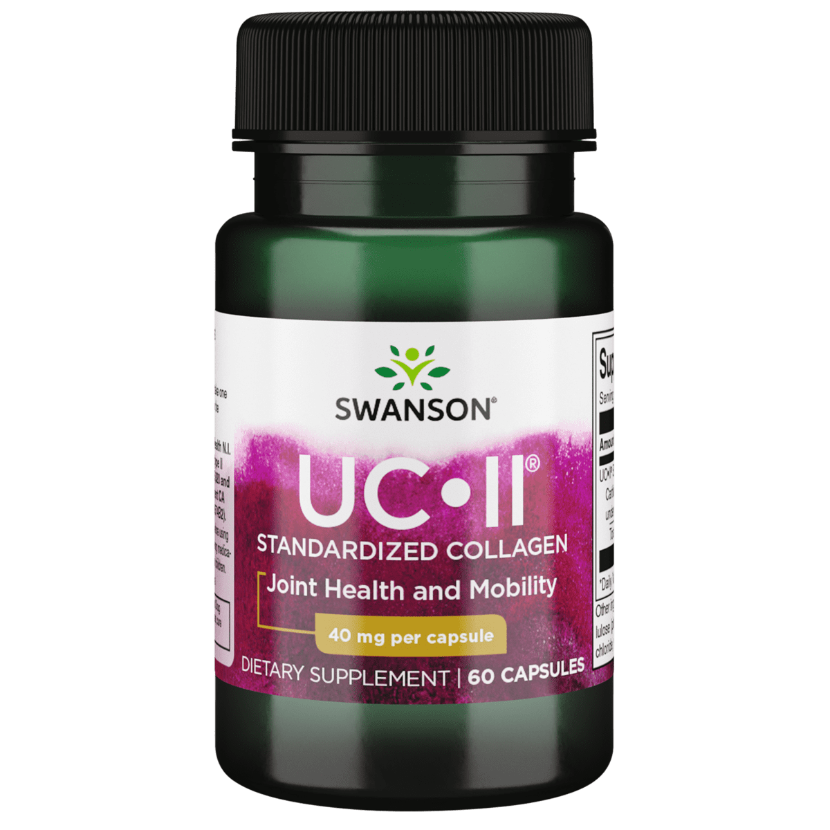 Swanson Uc-Ii Standardized Collagen 40 mg 60 Capsules - Walmart.com