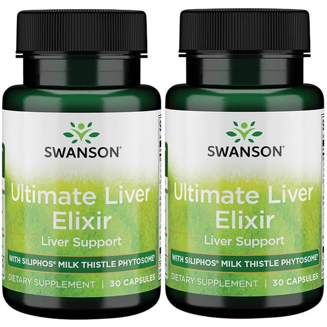 Swanson Ultimate Liver Elixir with Siliphos Milk Thistle Phytosome 2 Pack - Walmart.com