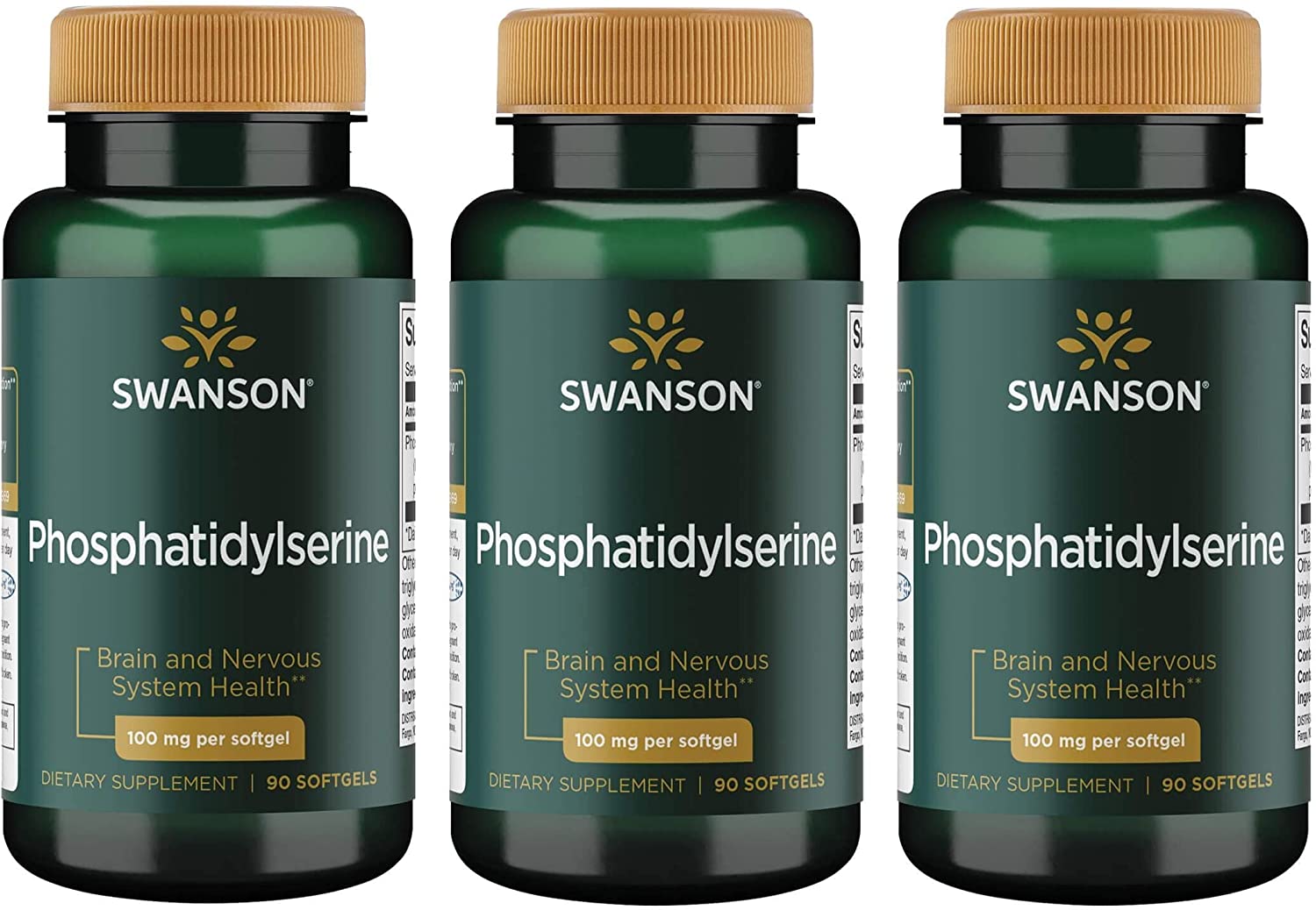 Swanson Ultra Phosphatidylserine 100 mg 90 Sgels 3 Pack - Walmart.com