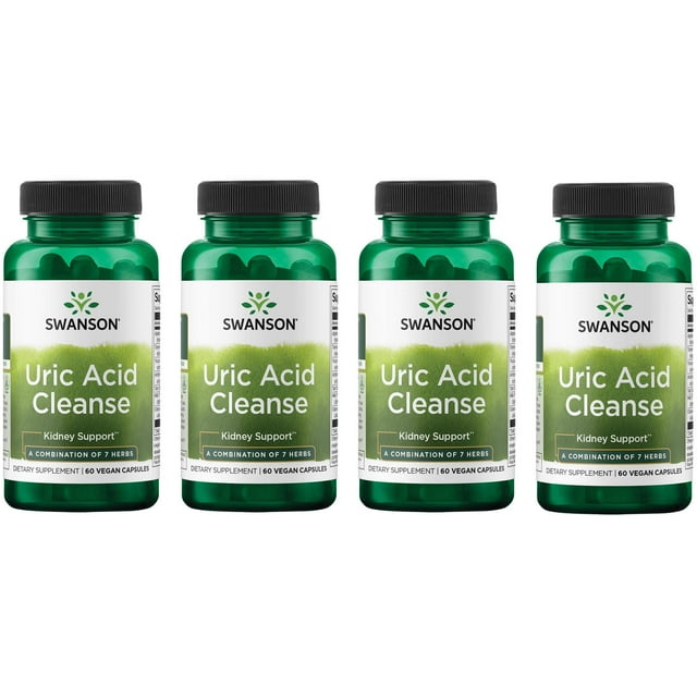 Swanson Ultra Uric Acid Cleanse, Herbal Detox Formula, Supports Kidney ...