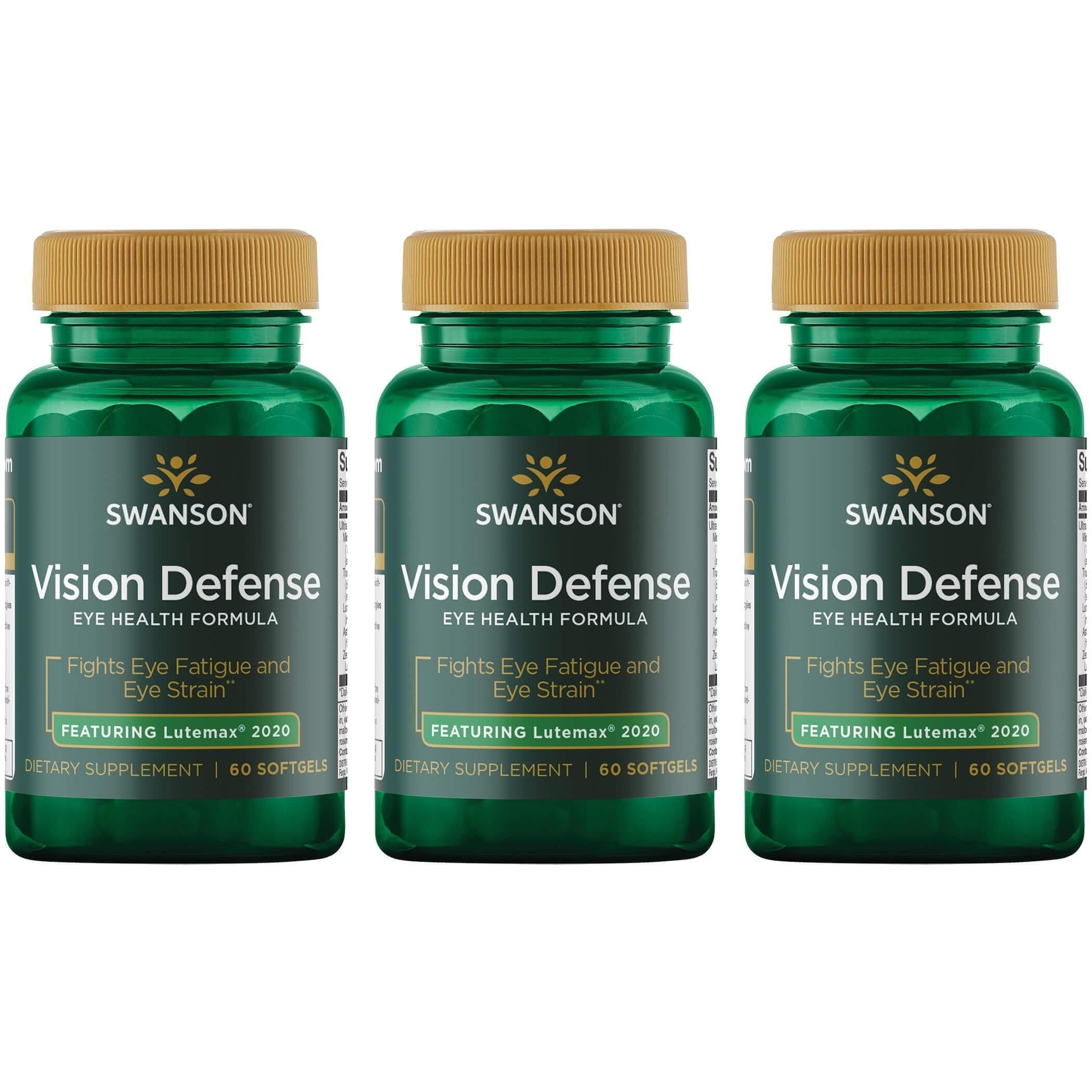 Swanson Vision Defense Antioxidant Vision Health Supplement Lutein ...