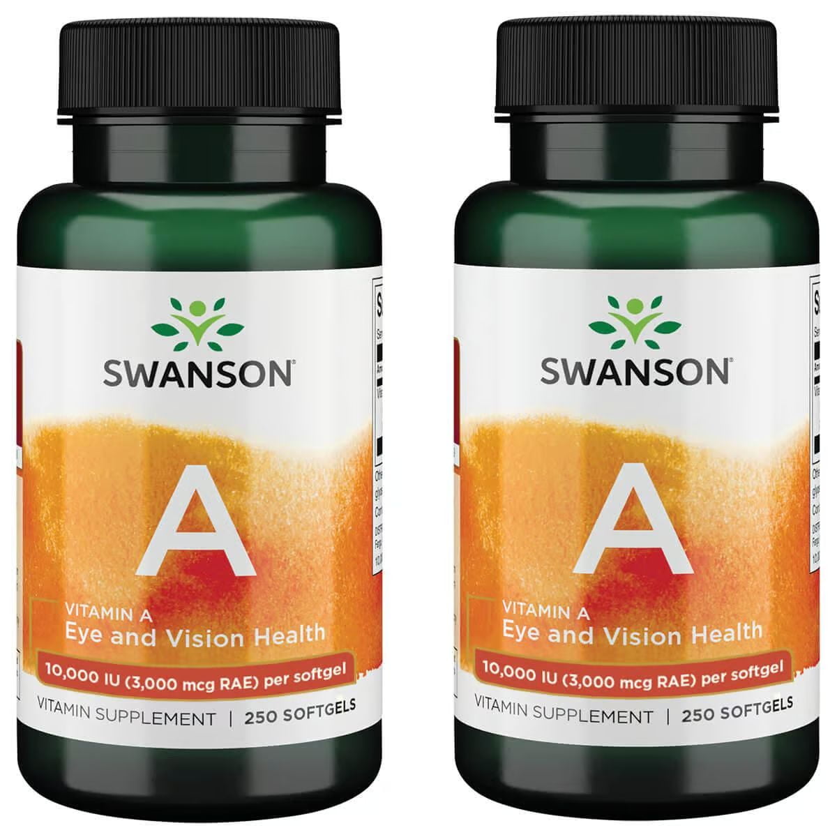 Swanson Vitamin A 10,000 IU (3,000 mcg RAE) Natural Nourishment for ...