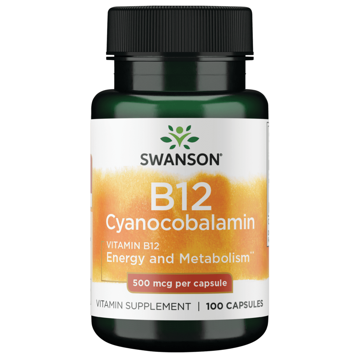 Swanson Vitamin B-12 500 Mcg 100 Capsules - Walmart.com
