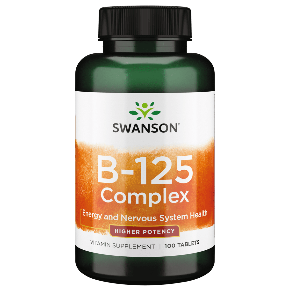 Swanson Vitamin B-125 Complex - Higher Potency 100 Tablets - Walmart.com