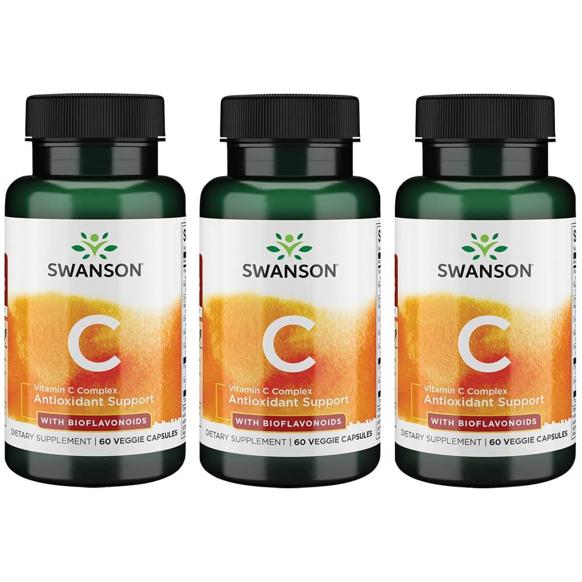 Swanson Vitamin C Complex with Bioflavonoids 60 Veg Caps 3 Pack ...