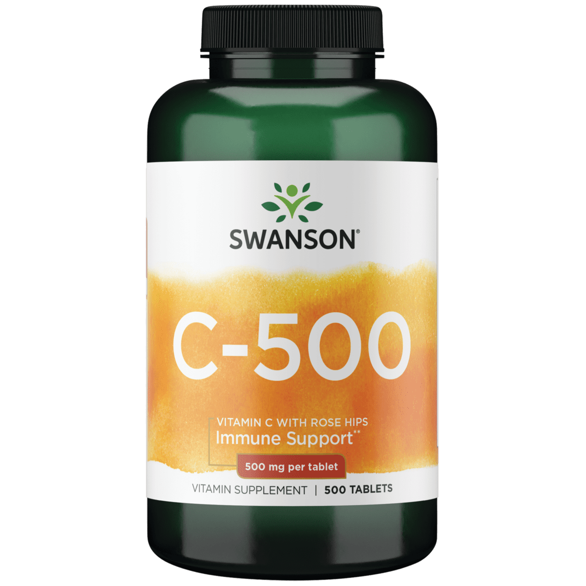 Swanson Vitamin C with Rose Hips Tablets, 500 mg, 500 Count - Walmart.com